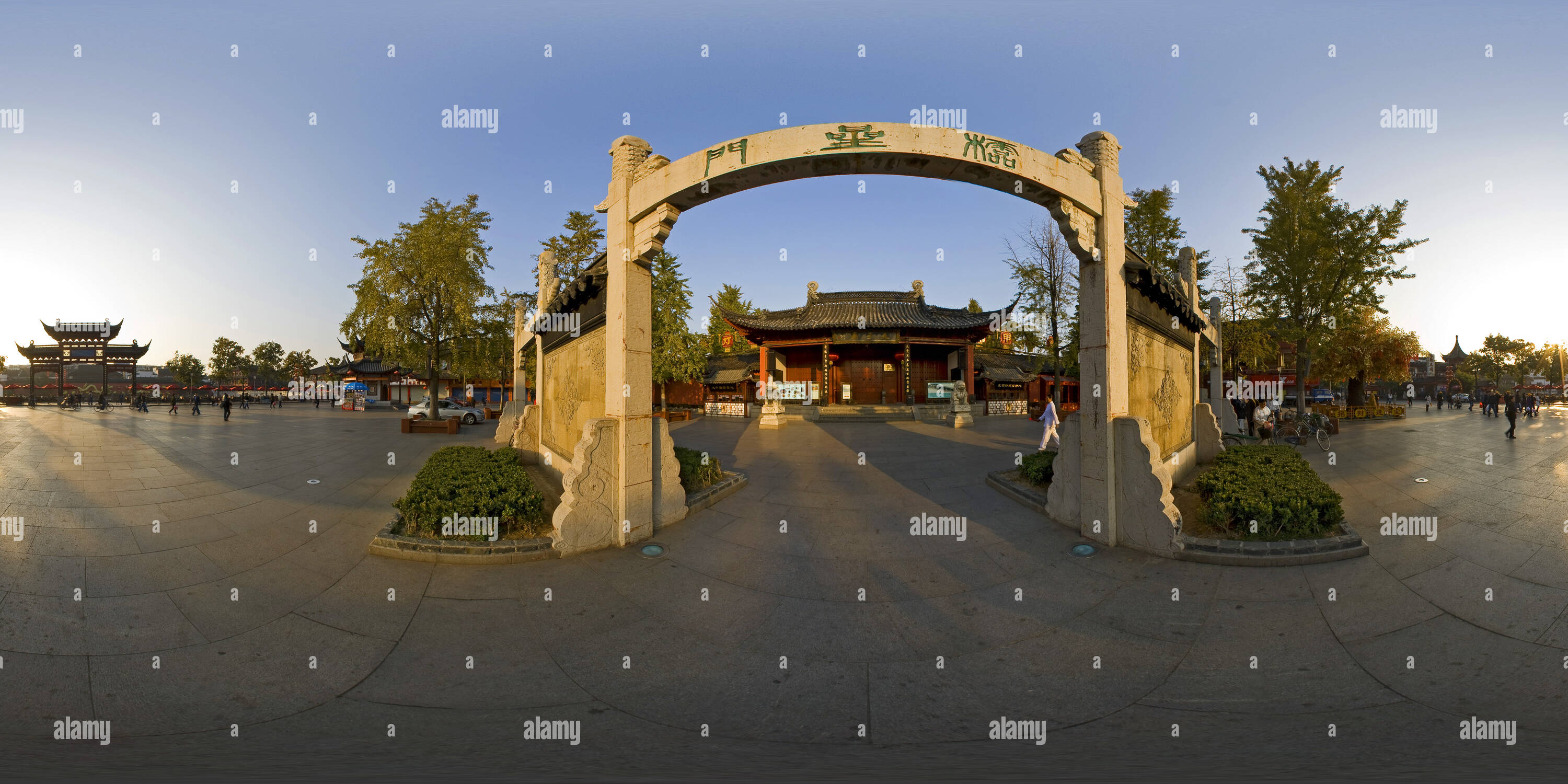 360° view of Nanjing Confucius Temple - Ling Xing Gate, Dacheng Gate ...