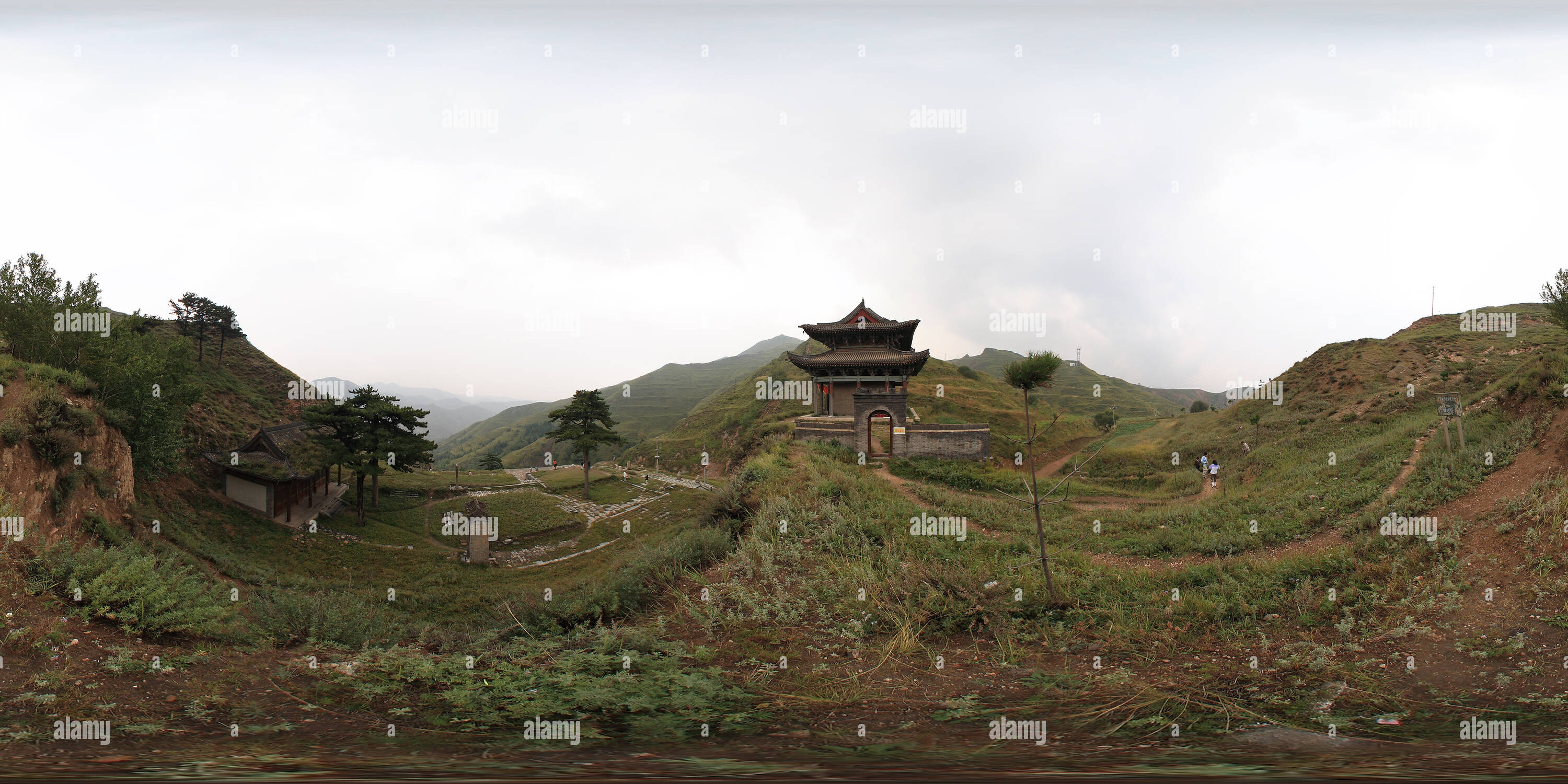 360° view of Yanmenguan (outer city gate tower west - Alamy