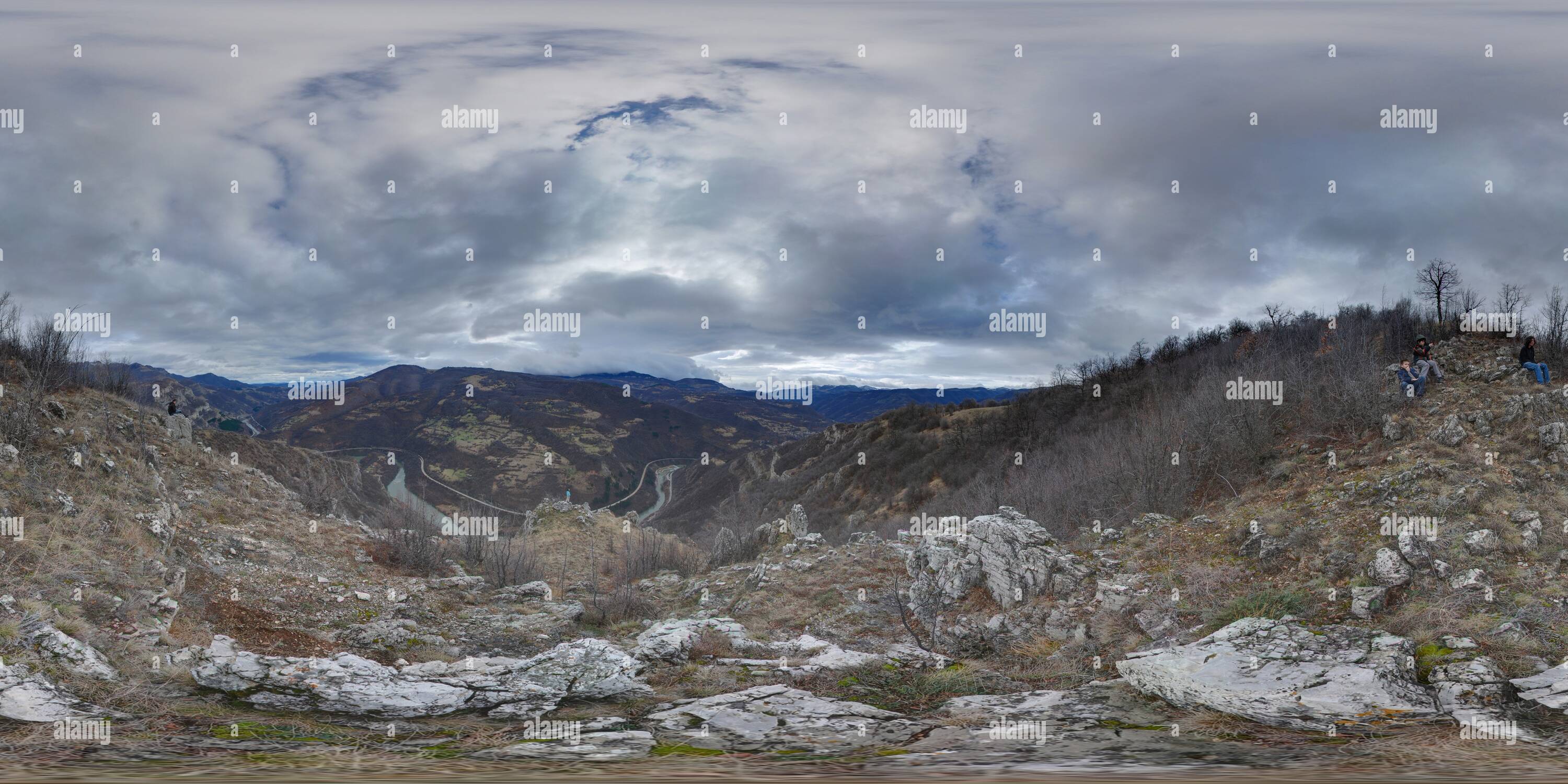 360° view of A view over the Iskar gorge from the rocks of Lakatnik - Alamy