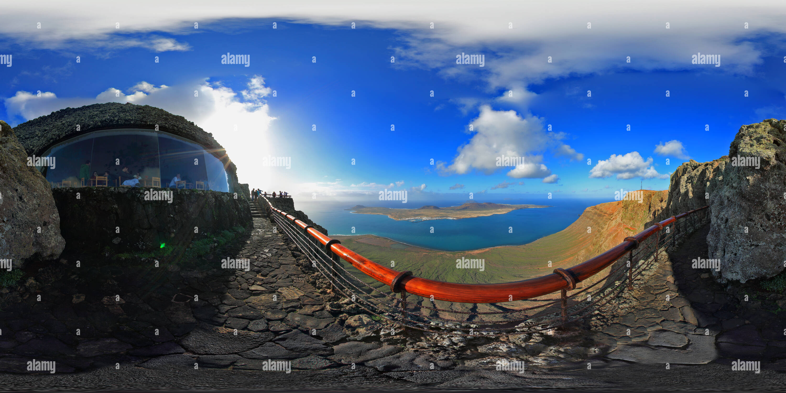 360° view of Mirador del Rio - viewpoint window - Alamy