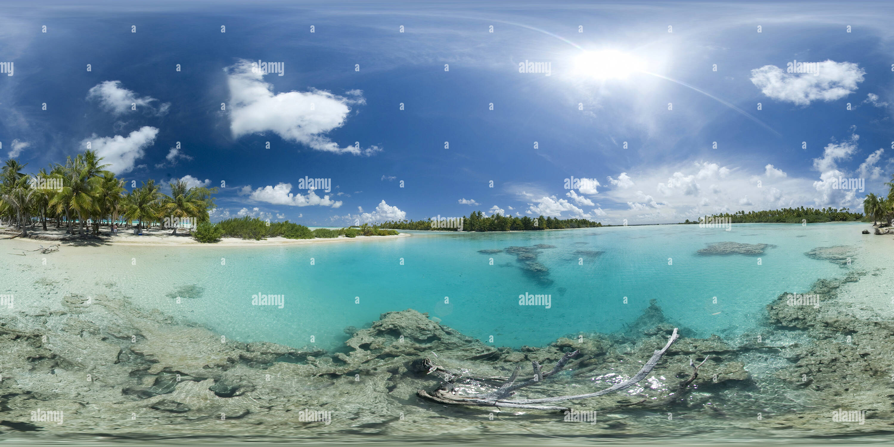 360° view of Lagon vert in Fakarava - Alamy