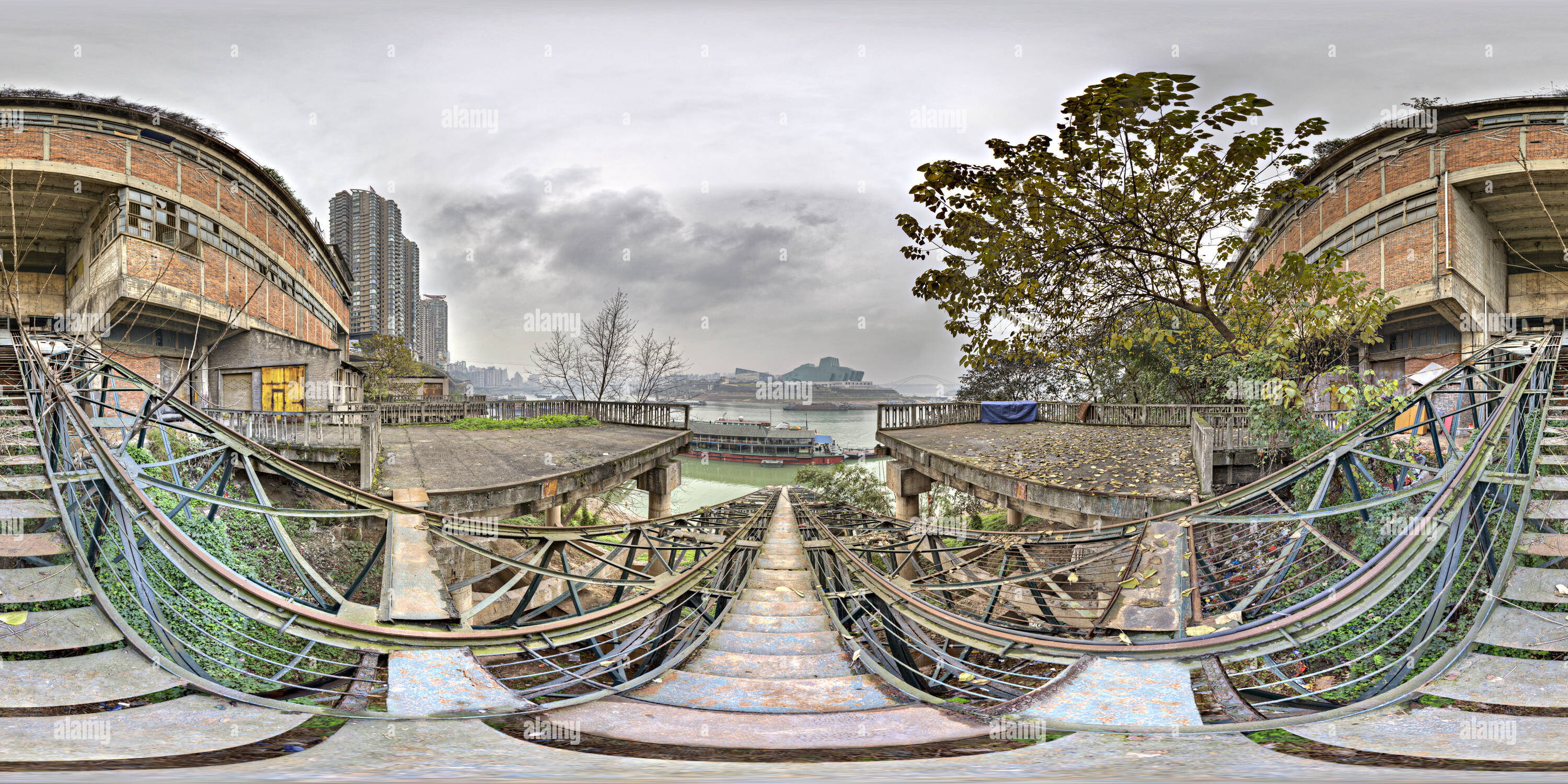 360° view of [HDR VR] Riverside Chongqing China - Alamy