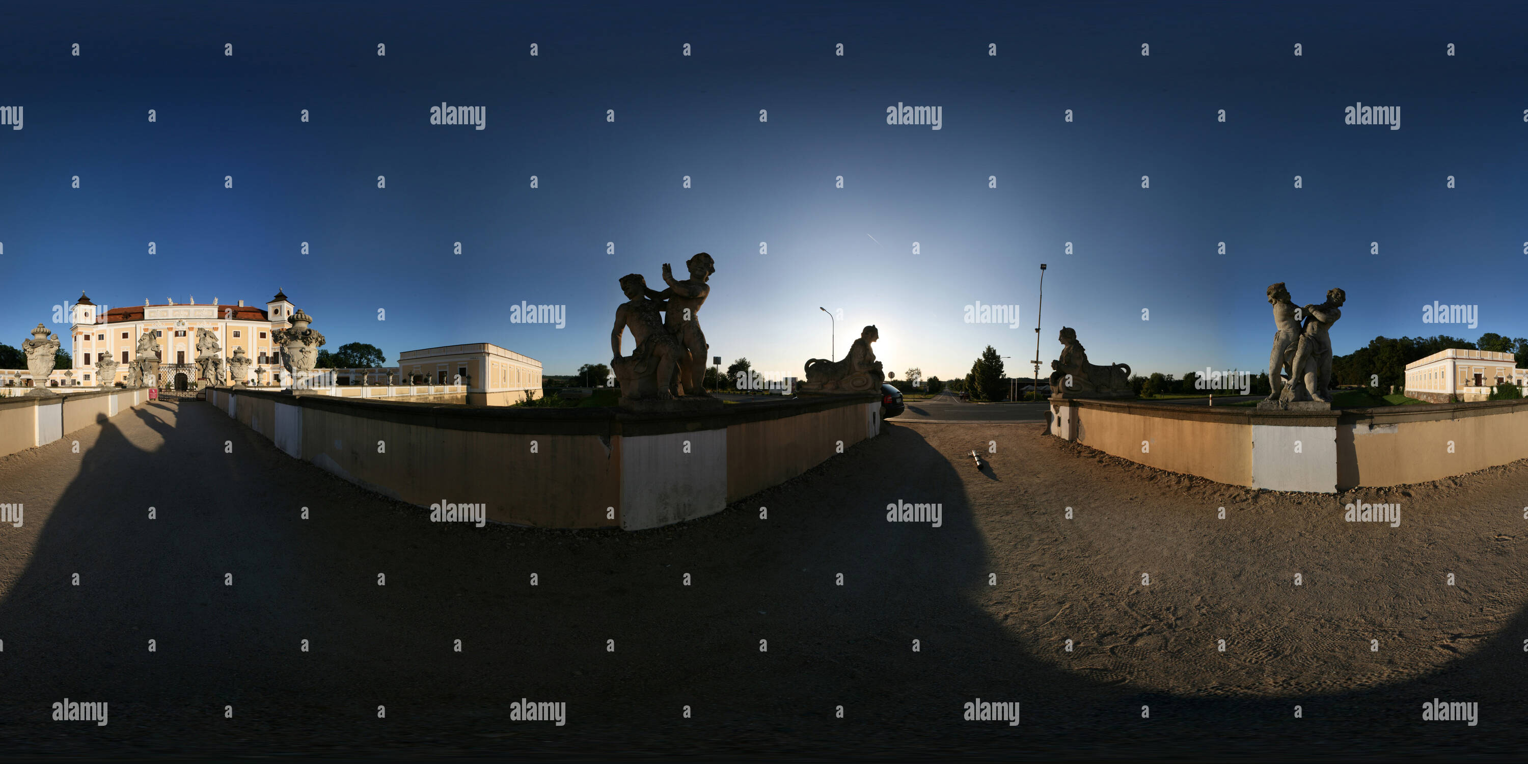 360° view of zámek Milotice, vstup - Alamy