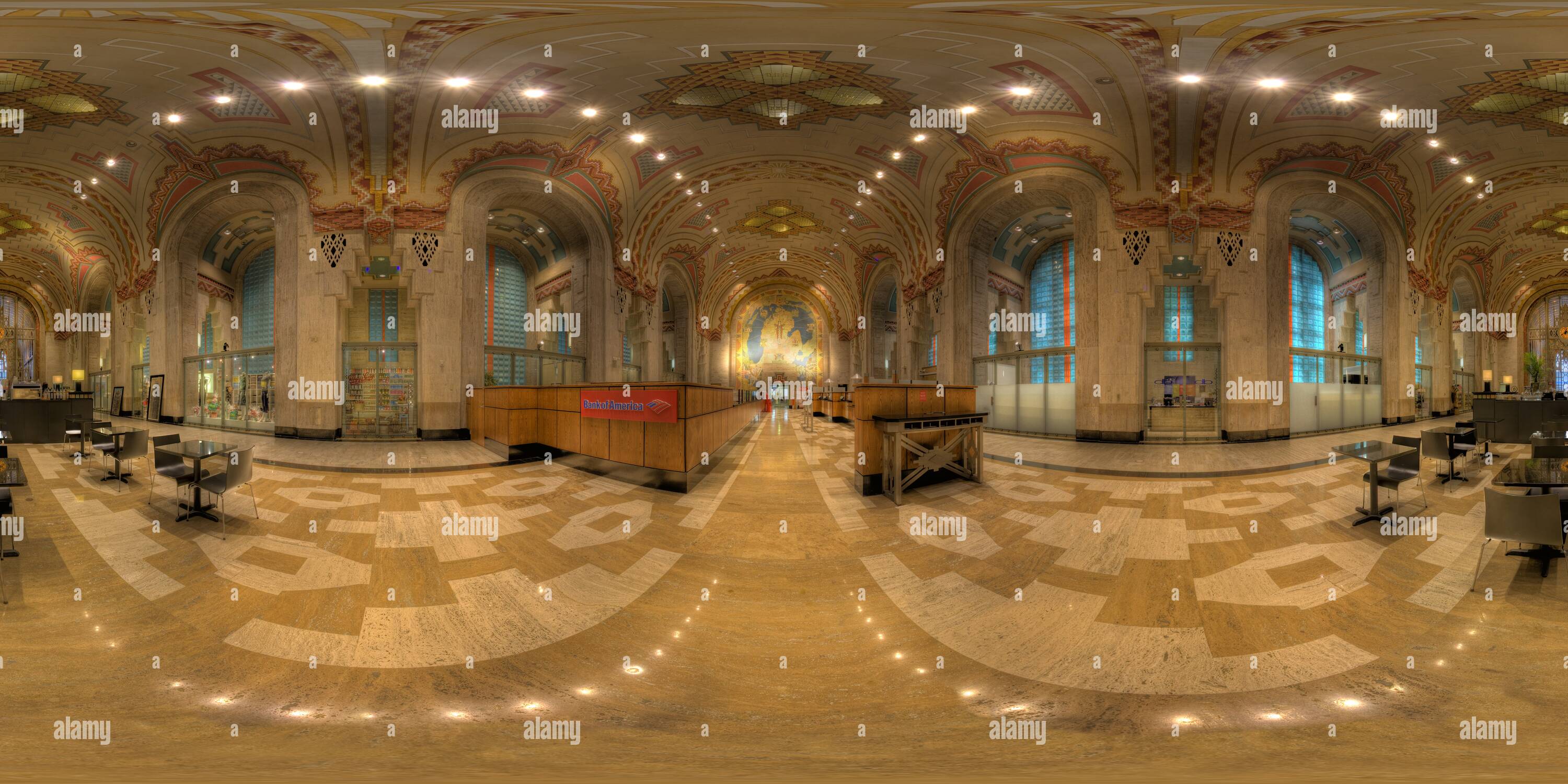 360° view of Guardian Building, Detroit - Alamy