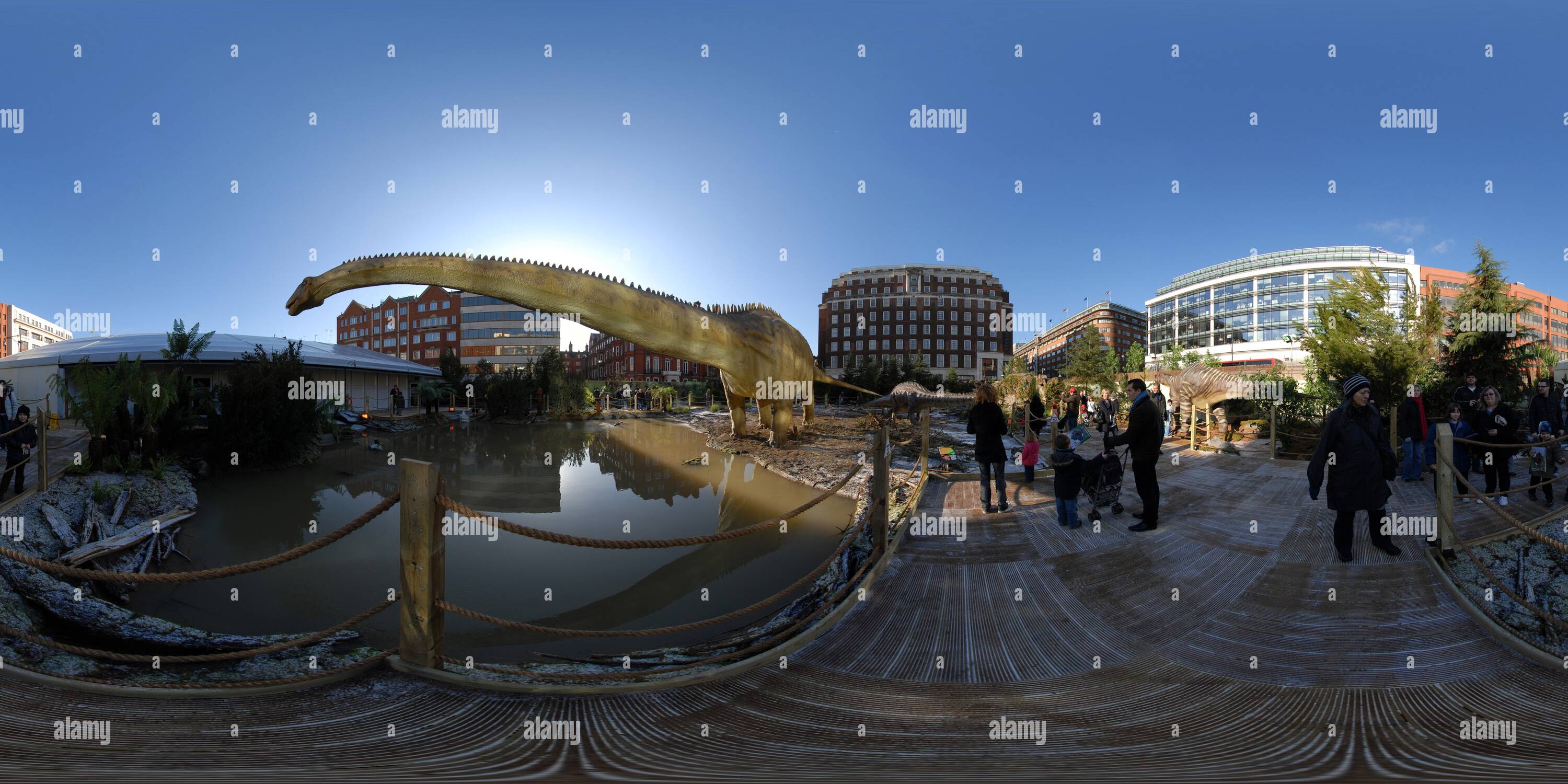 360° view of Dinosaurs Unleashed In London - Alamy