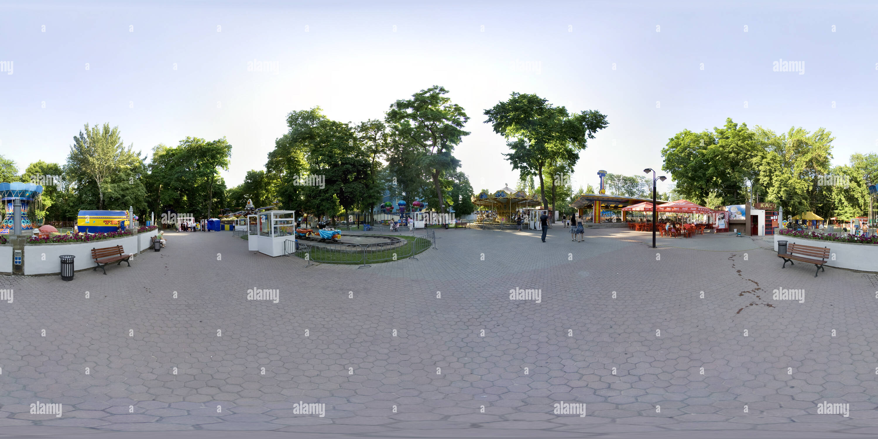 360° view of Revolution park amusements - Alamy