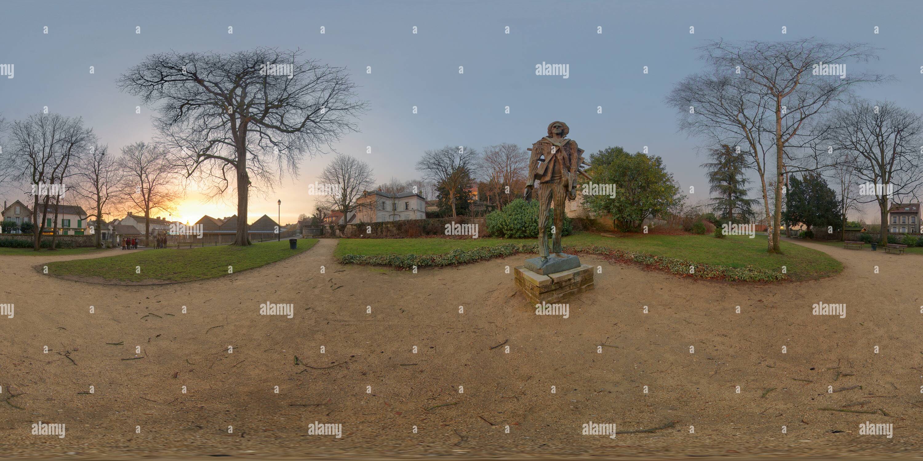 360° view of Auvers Sur Oise: Van Gogh Statue - Alamy