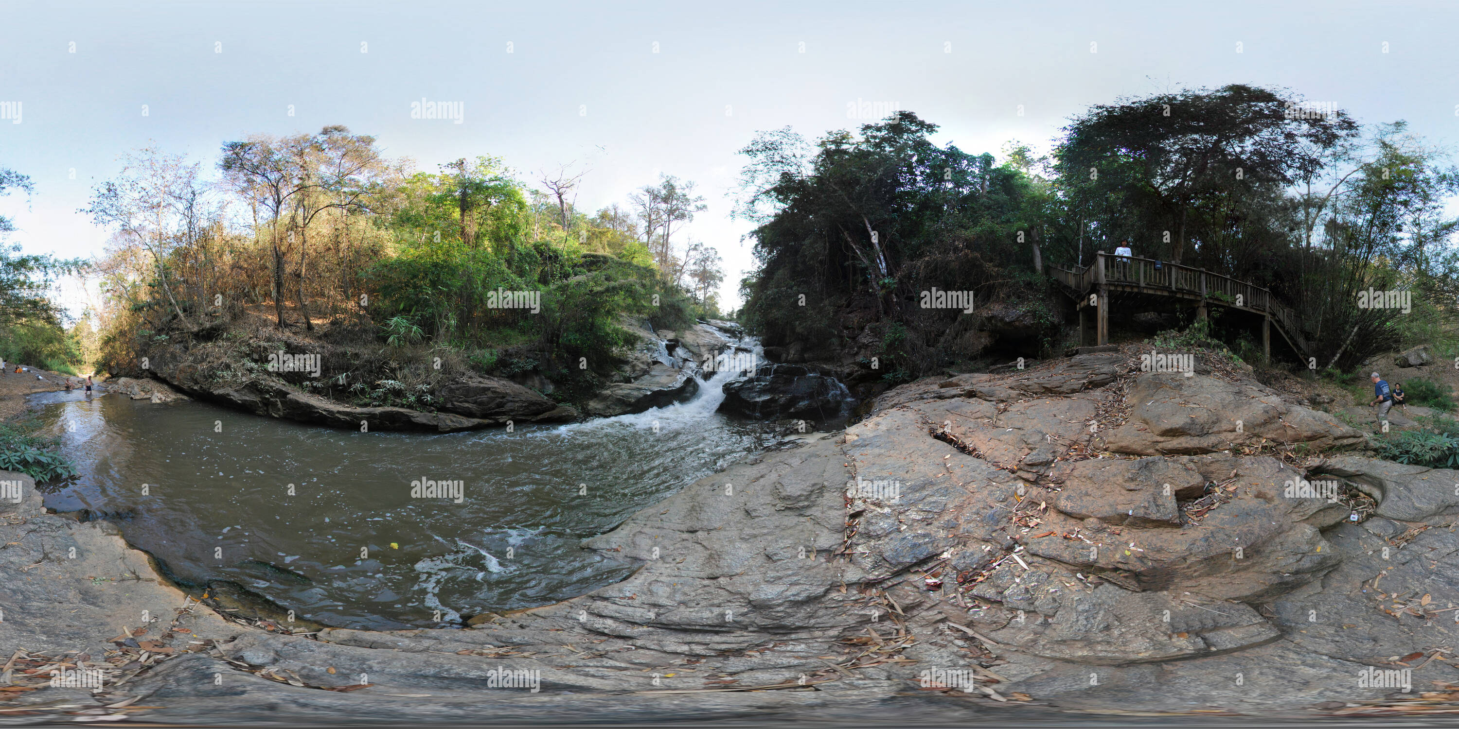 360° view of THAILAND - Chiang Mai - Waterfall - Alamy
