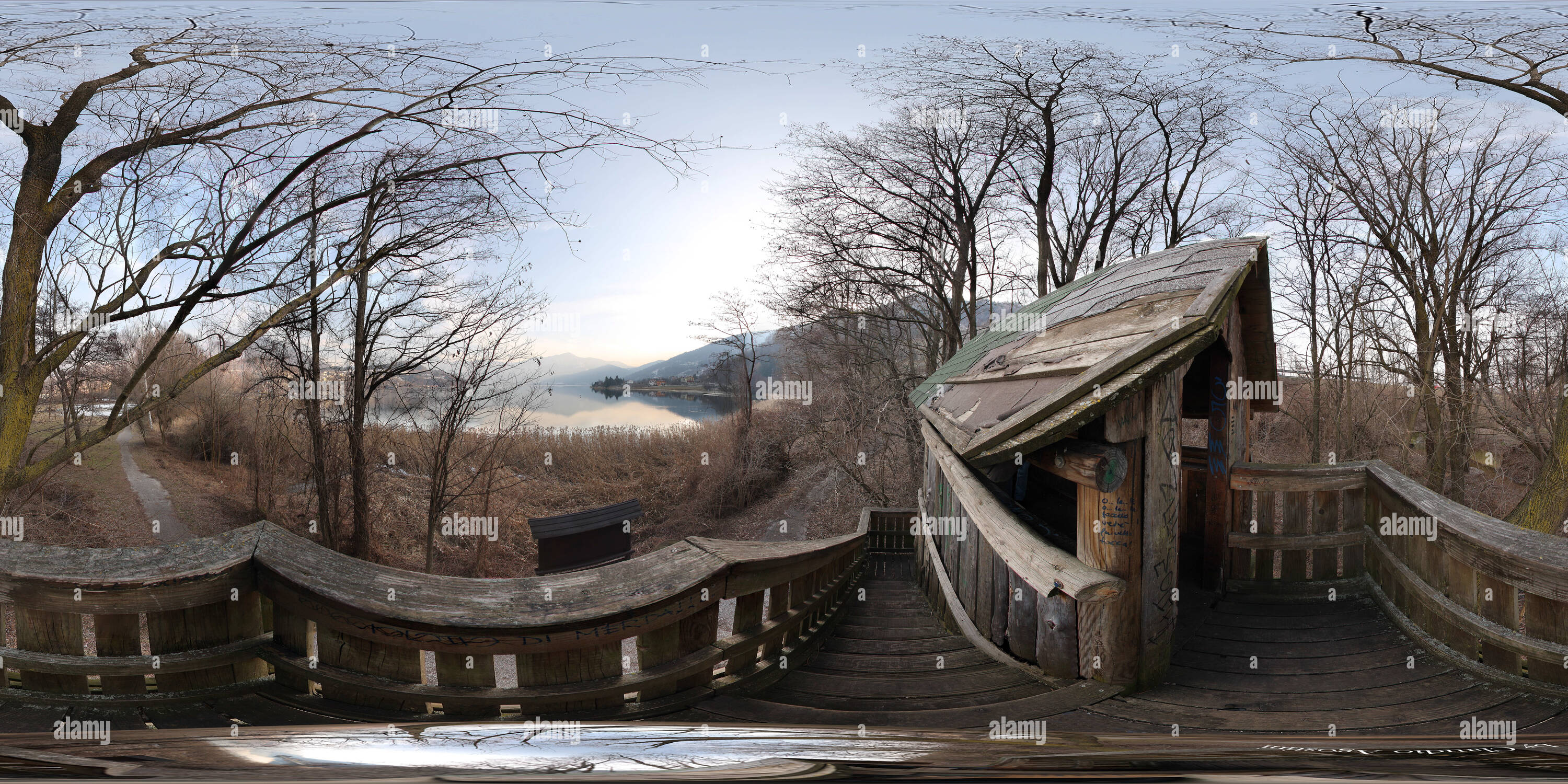 360° view of Biotope "Canneti" of San Cristoforo - Alamy