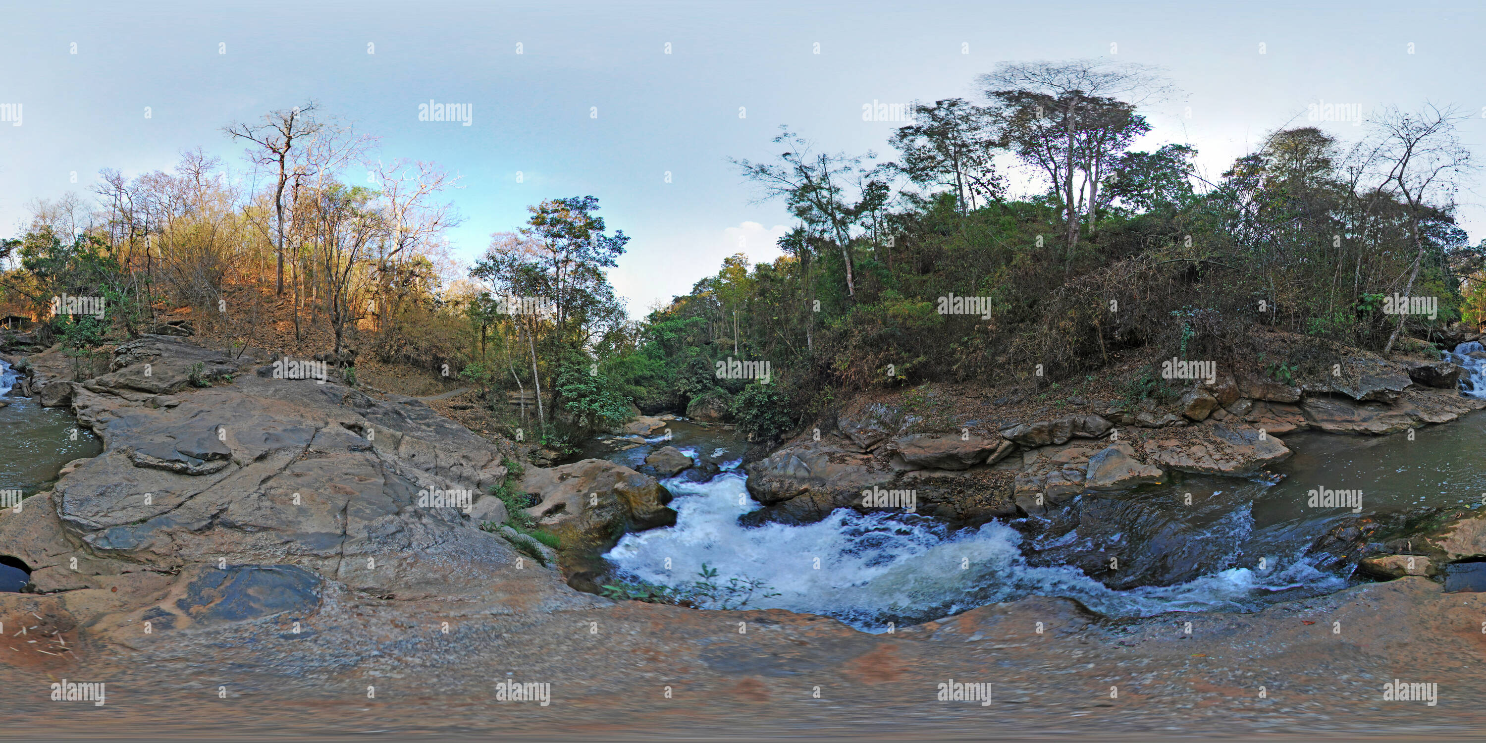 360° view of THAILAND - Chiang Mai - Waterfall - Alamy