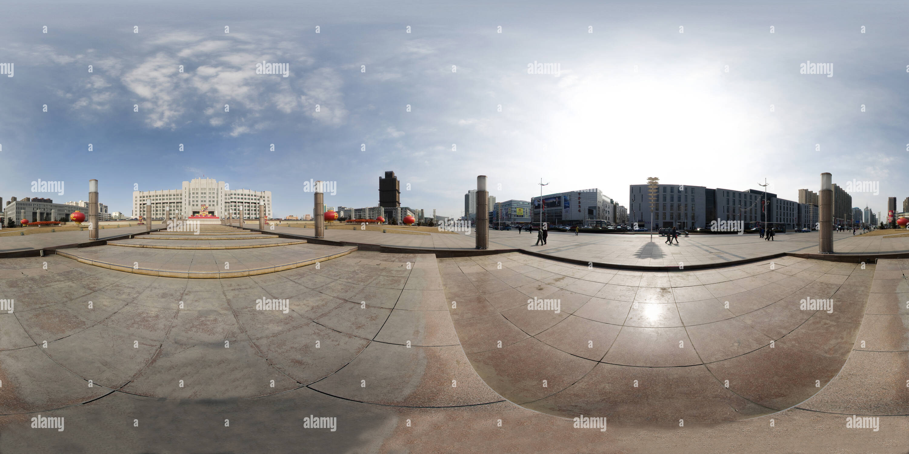 360° view of Dalian economic development zone - Alamy