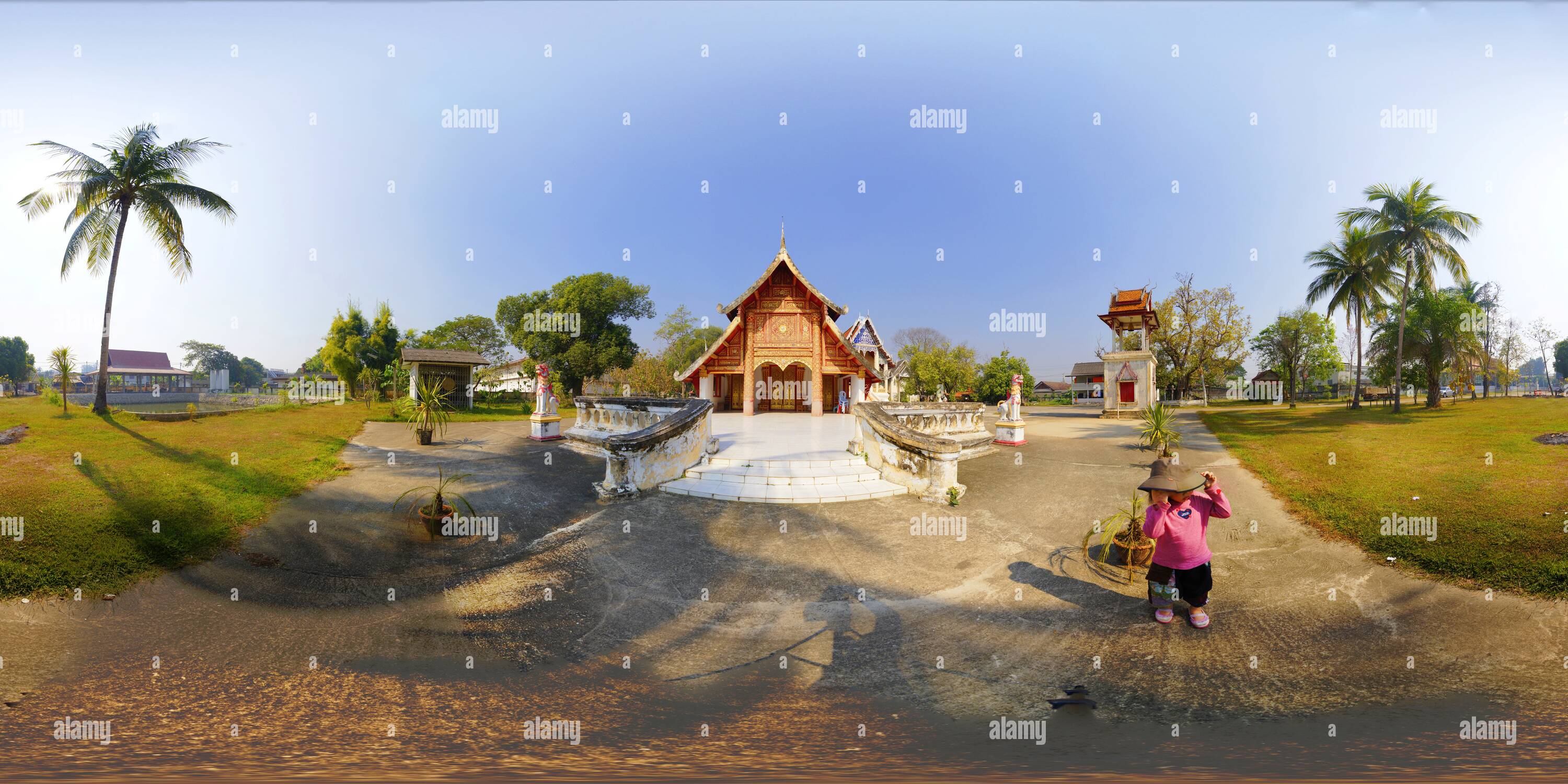 360° view of Wat Hua Kuang - Alamy