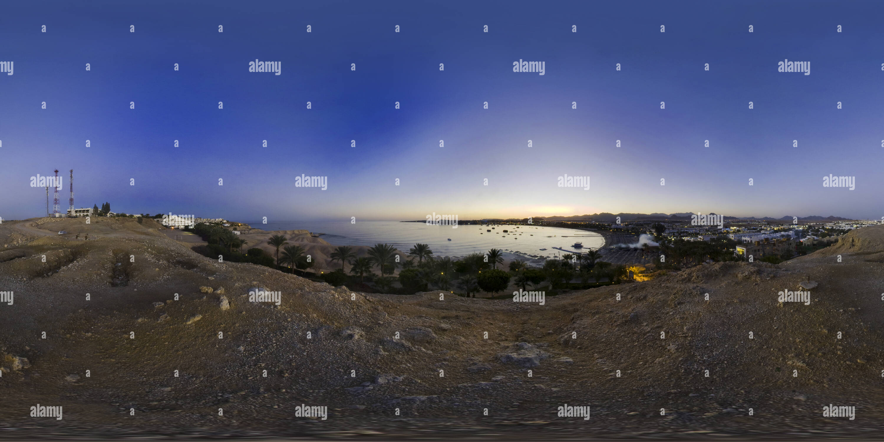 360° view of Sunset over Naama Bay - Alamy