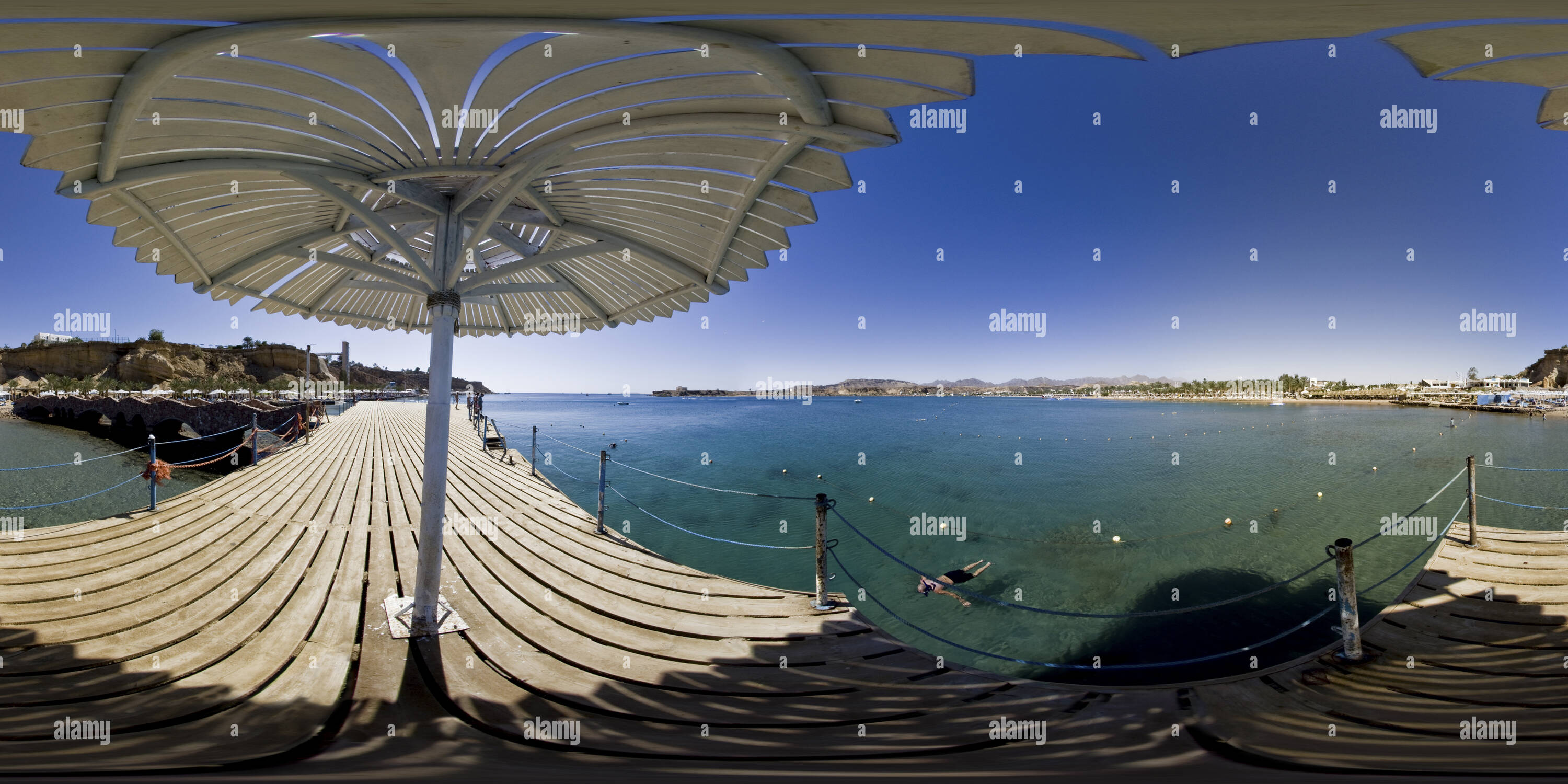 360° view of Jetty at Beach Albatros Hotel in Sharm - Alamy