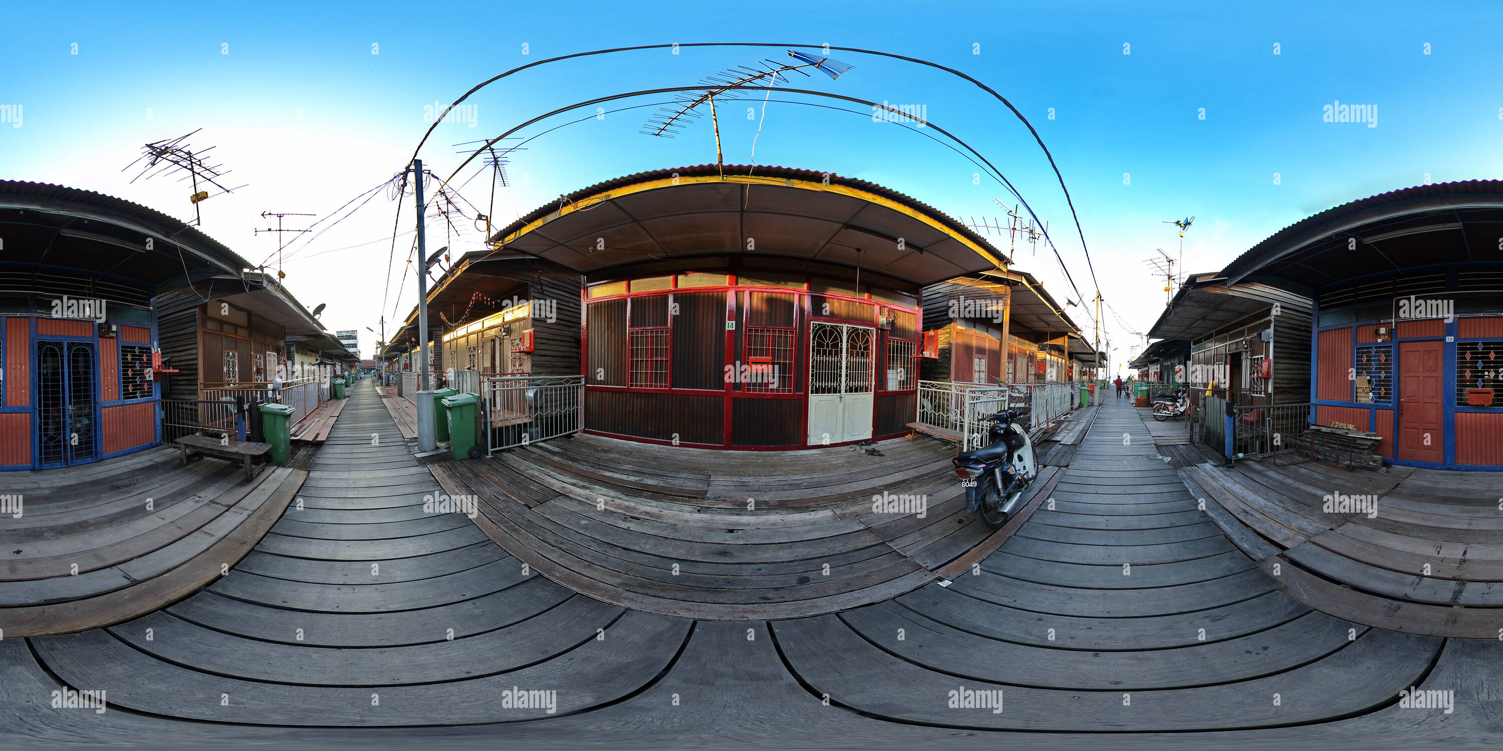 Clan jetty penang george town world unesco heritage site hi-res stock ...