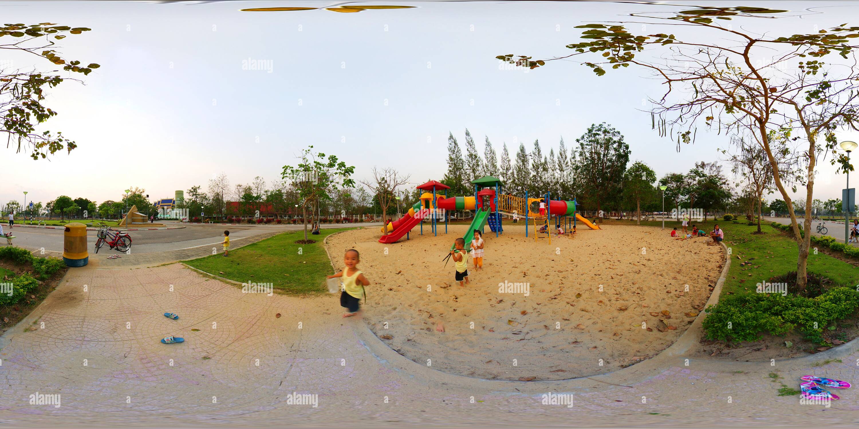 360° view of Child's play park - Alamy