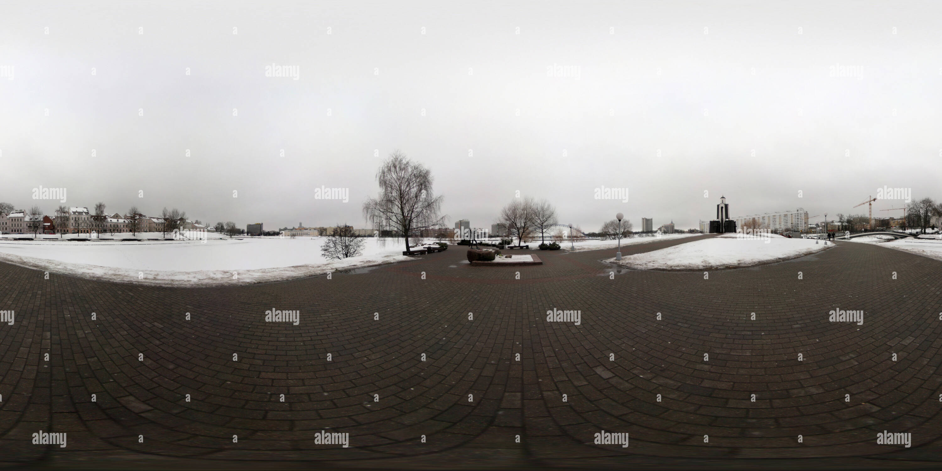 360° view of Belarus Minsk Island of Tears - Alamy