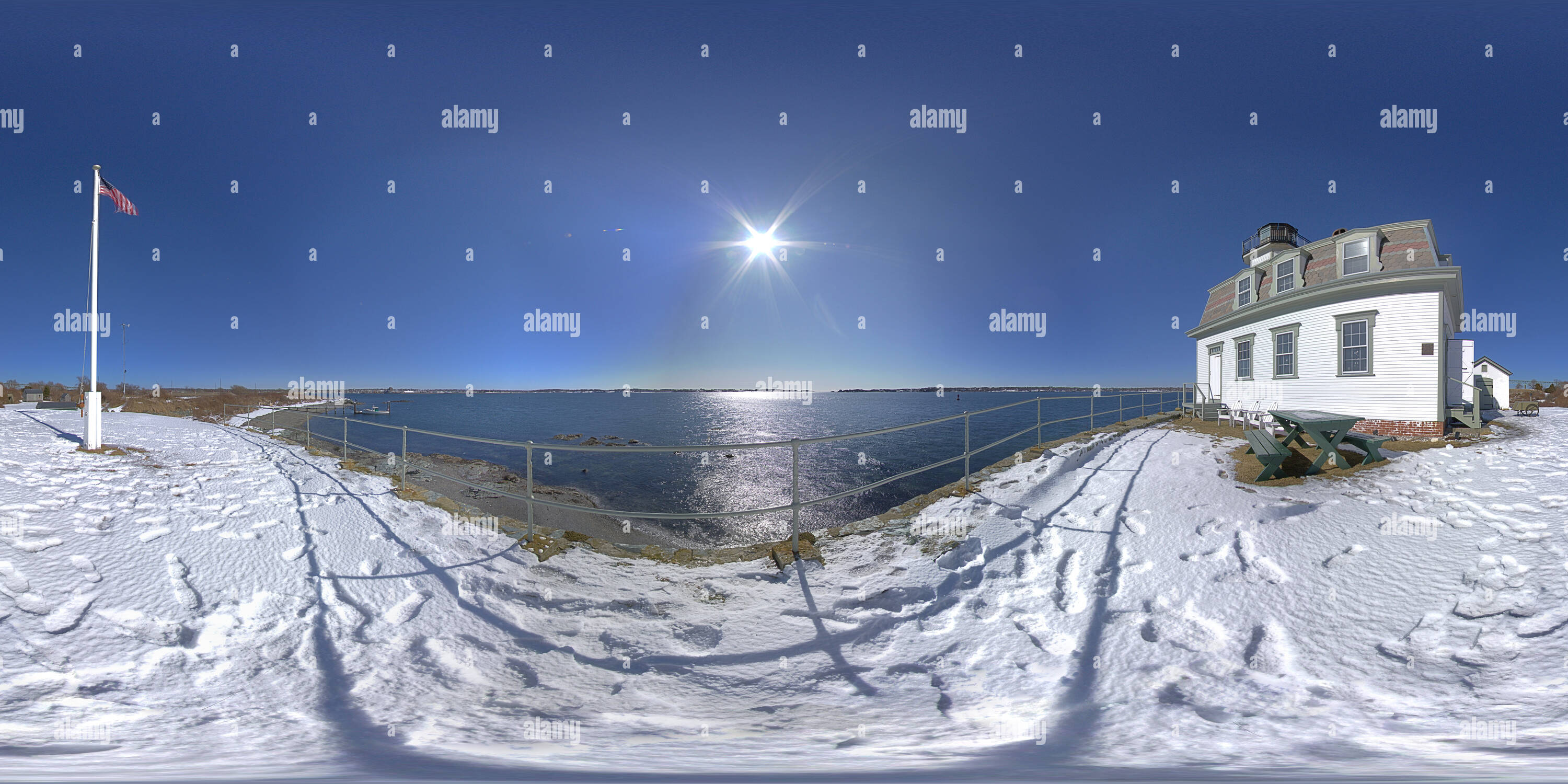 360° view of Rose Island 1 - Alamy