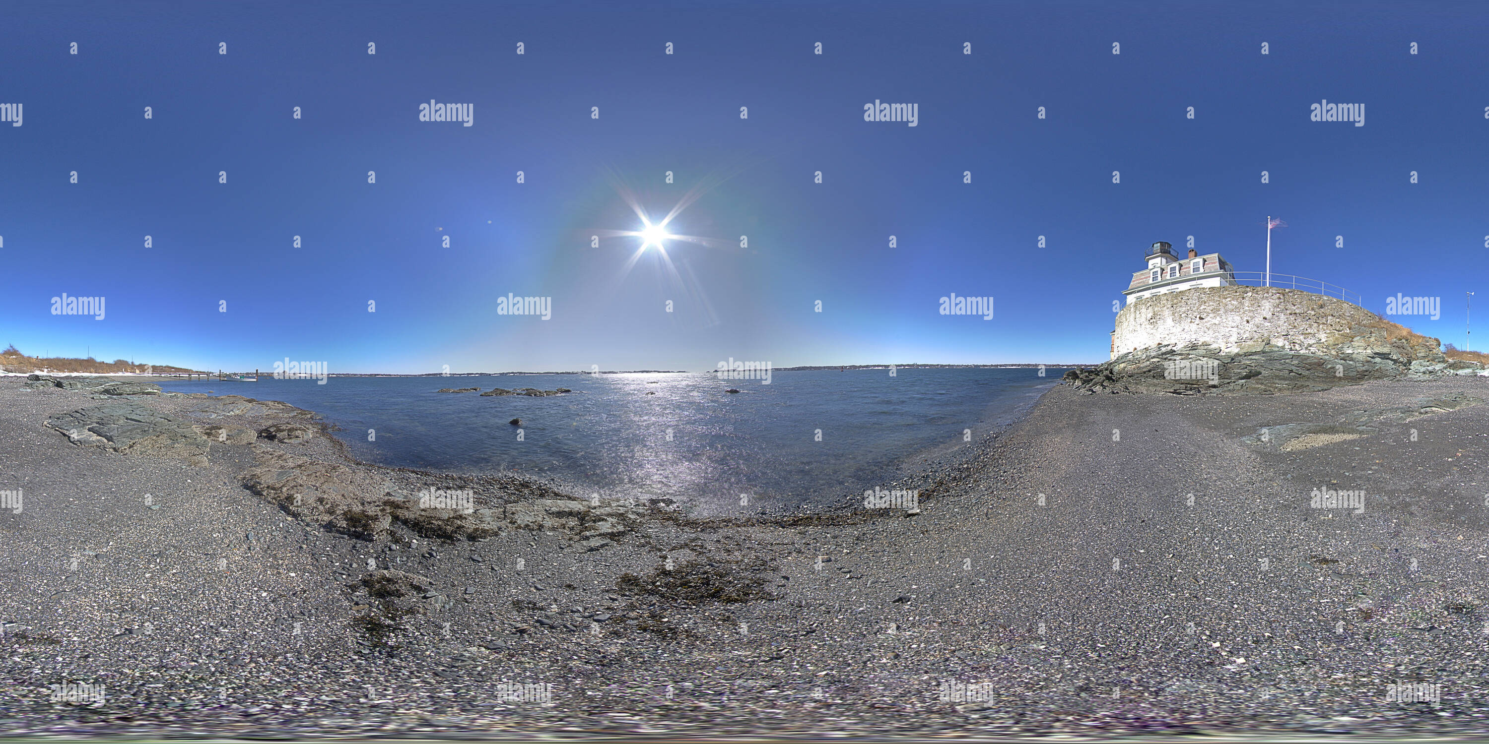 360° view of Rose Island 2 - Alamy