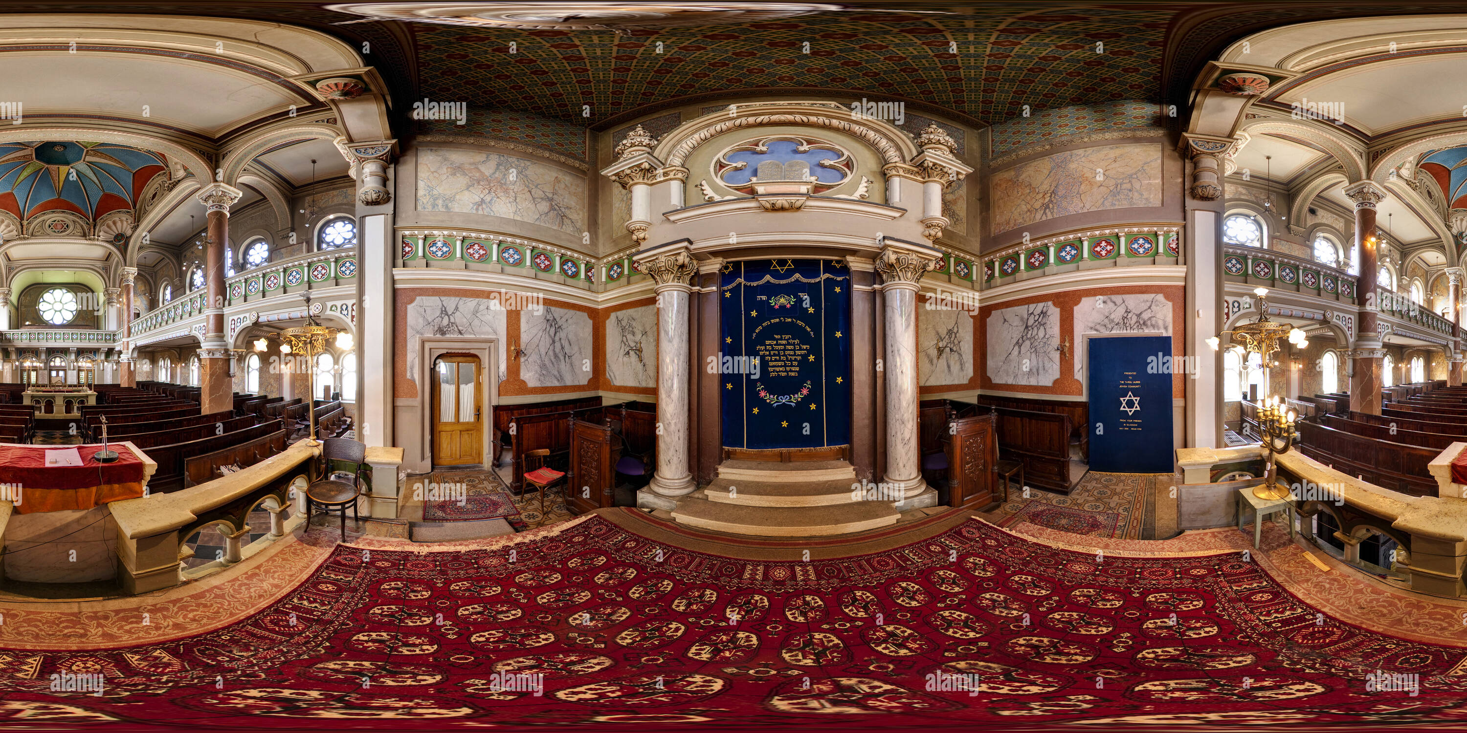 360° view of Inside the Synagogue in Targu Mures - Alamy