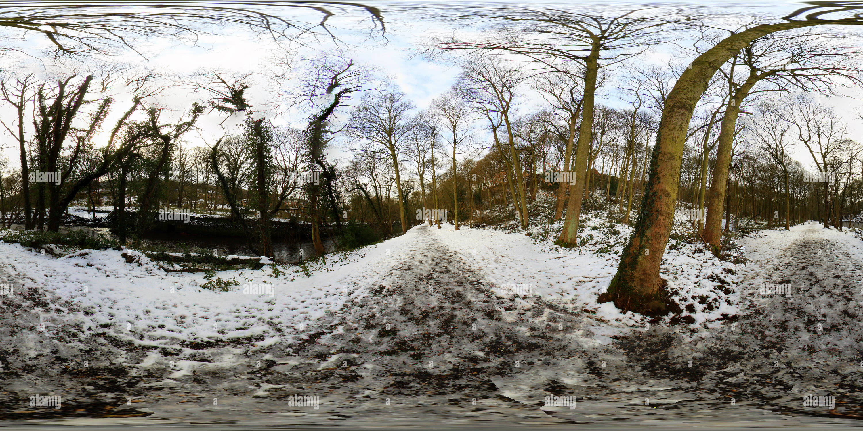 360° view of Sheffield, The Upper Don Walk, Oughtibridge - Alamy