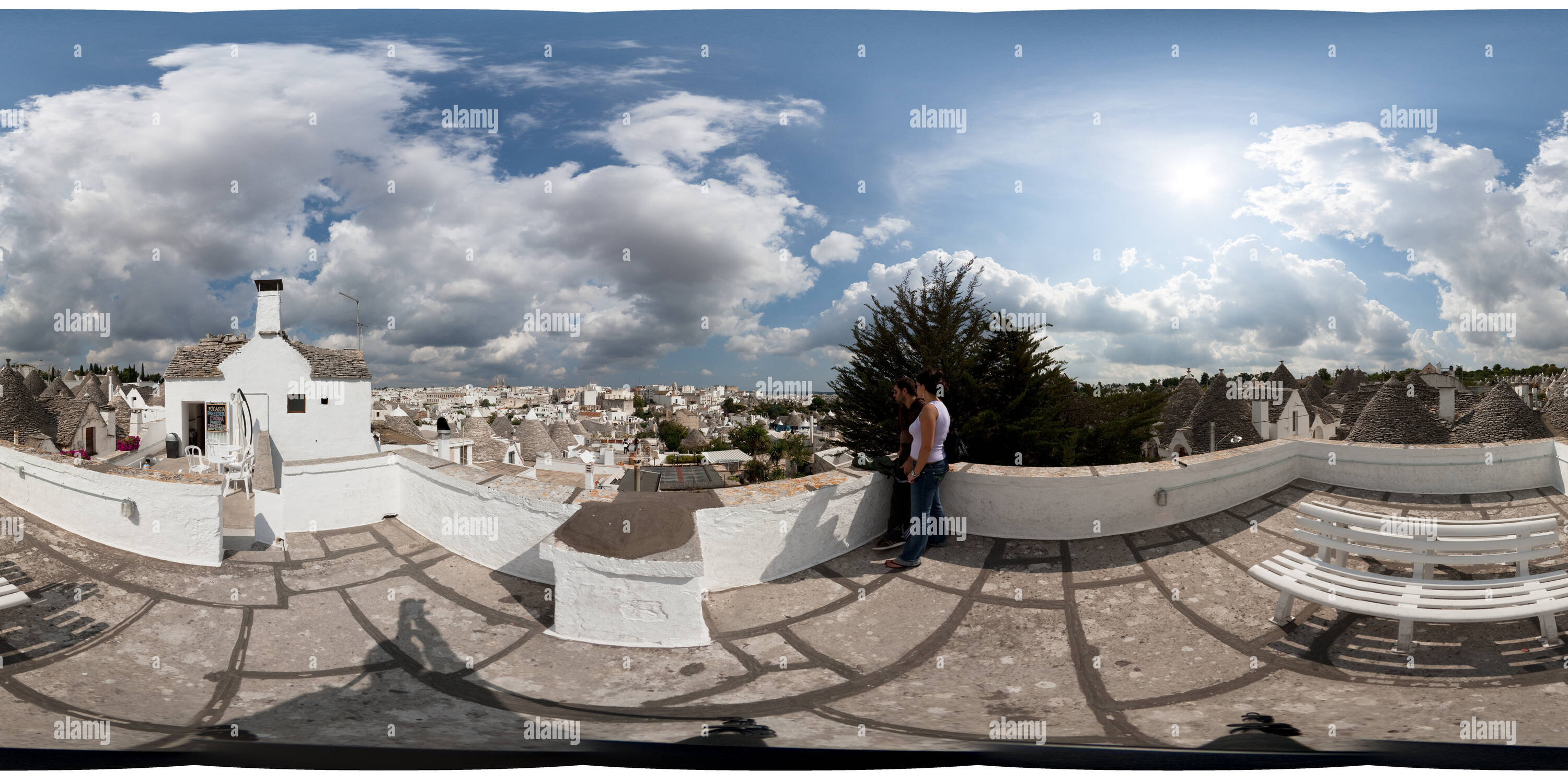 360° view of Alberobello City Landscape - Alamy