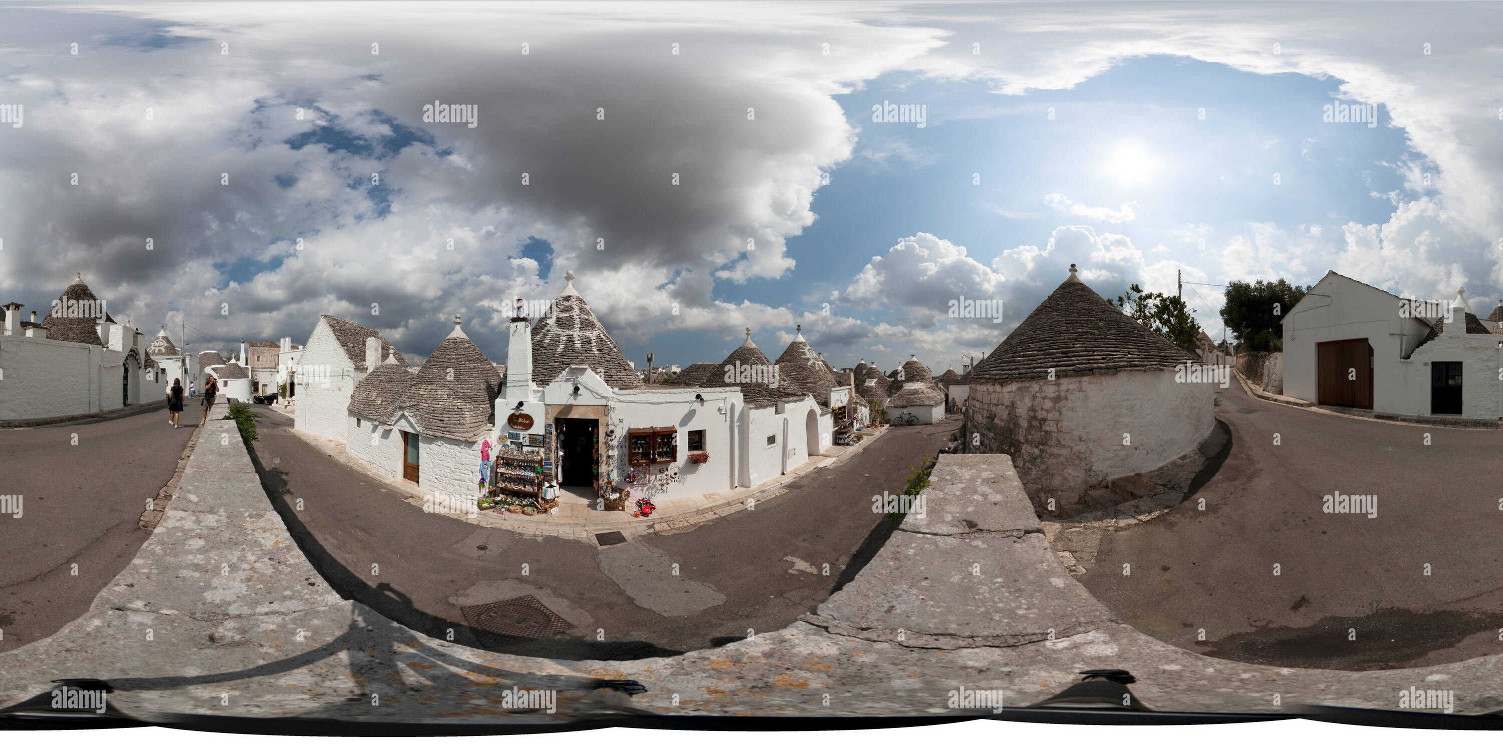 360° view of Zona dei Trulli - Alamy