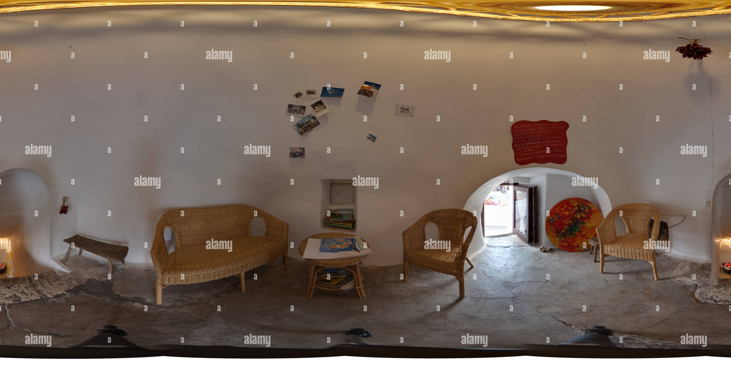 360° view of Trulli House Upstairs - Alamy