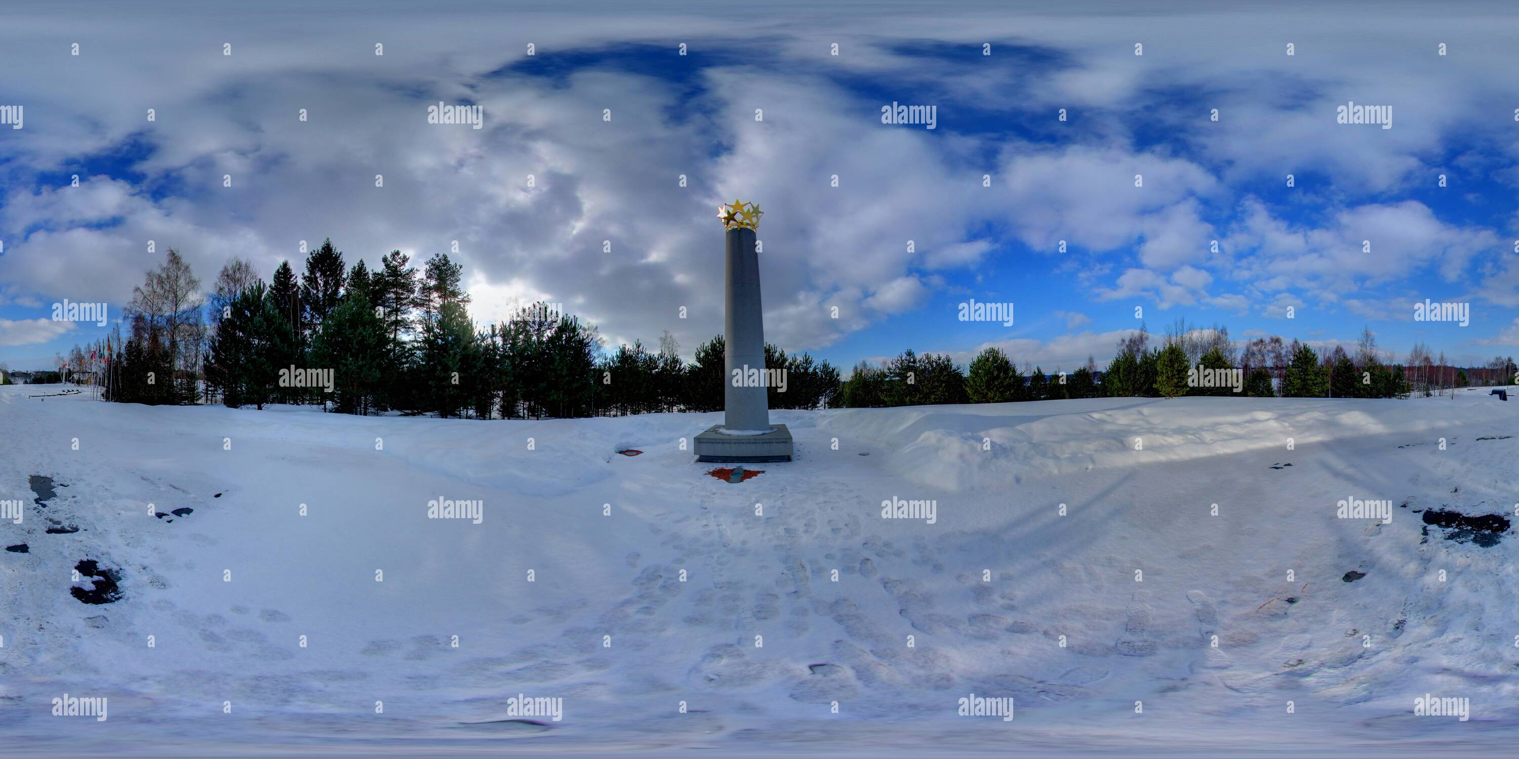 360° view of Geographical midpoint of Europe - Alamy