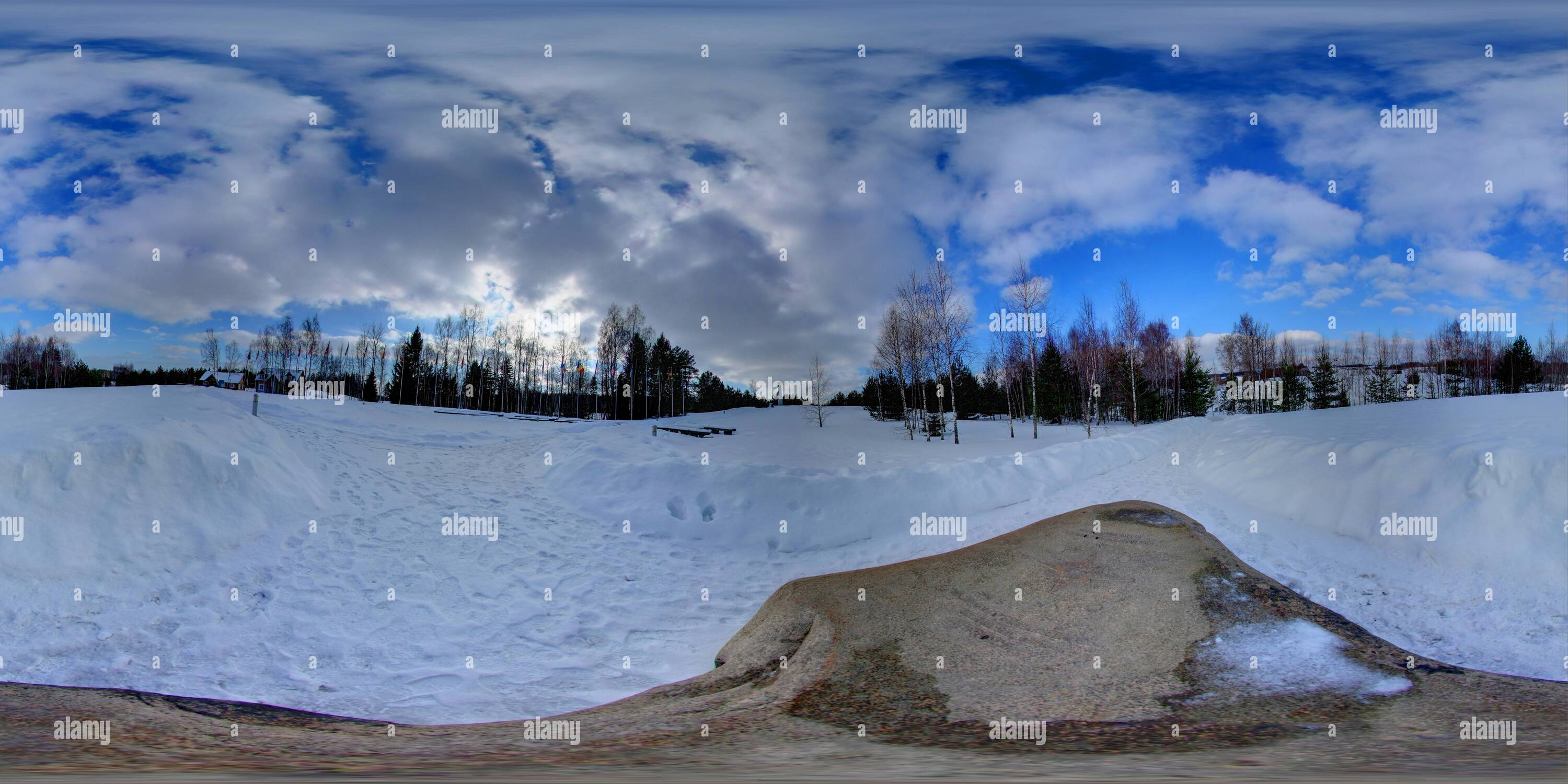 360° view of Geographical midpoint of Europe - Alamy