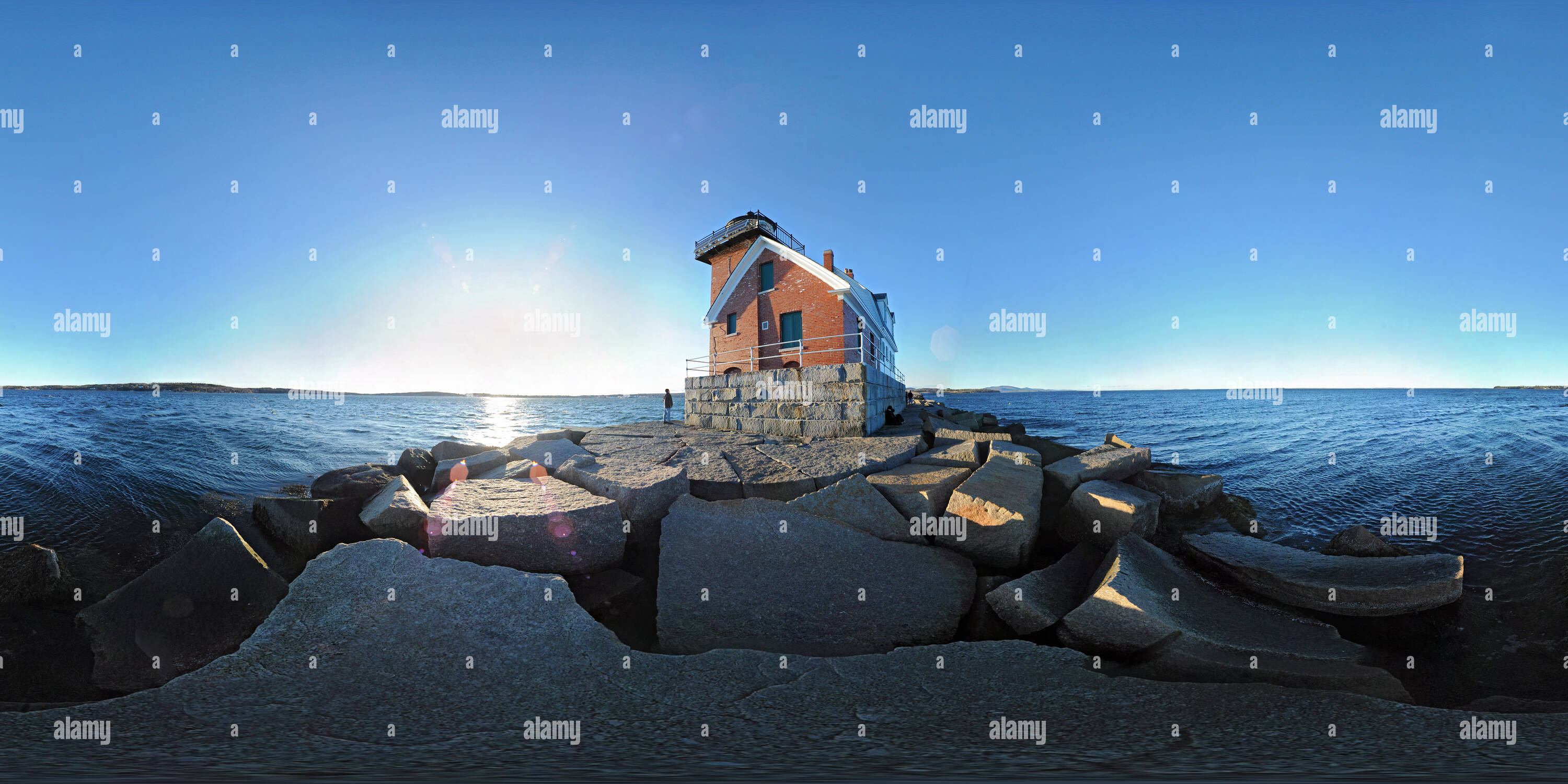 Rockland breakwater lighthouse hi-res stock photography and images - Alamy