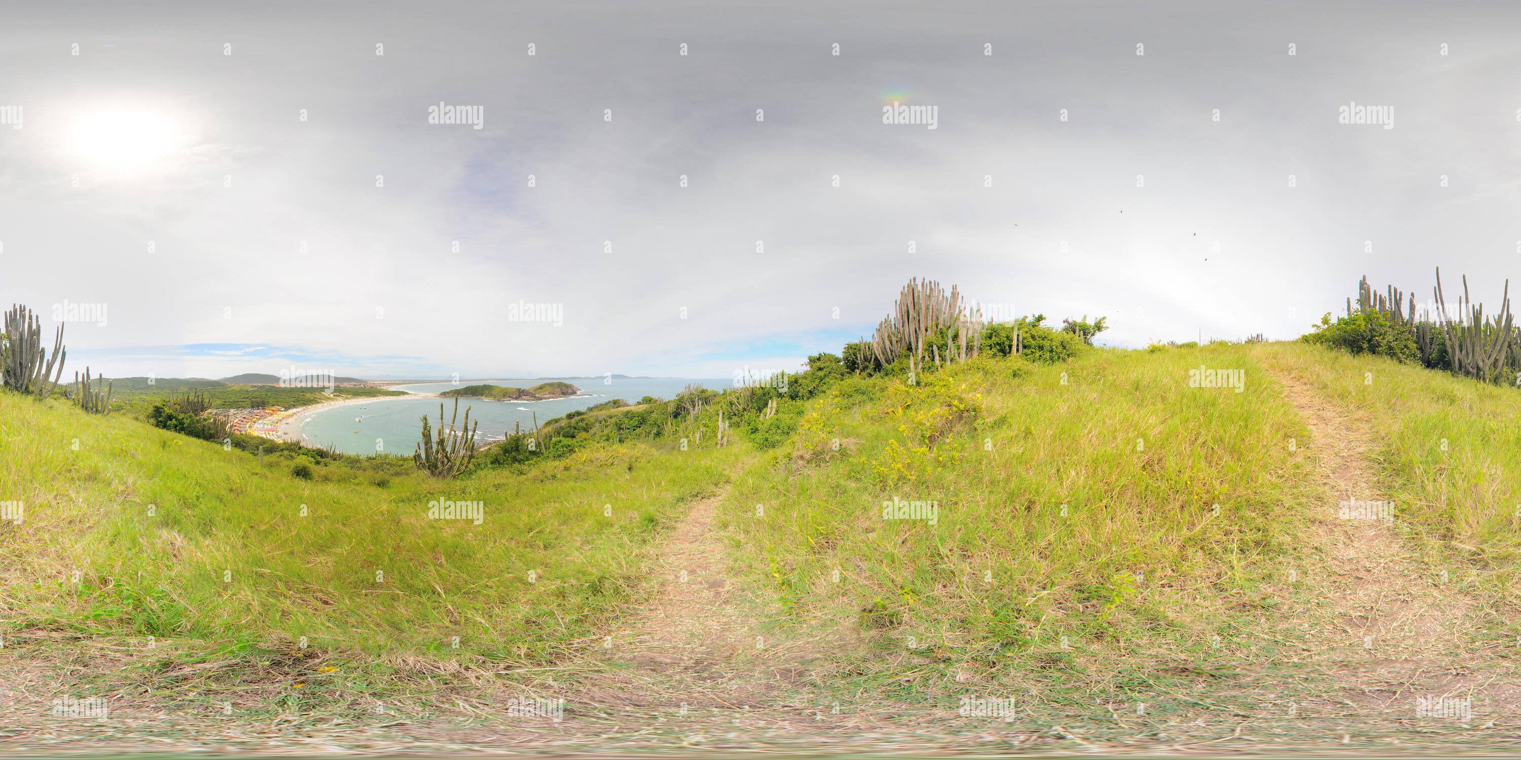 360° view of Conchas Beach Top - Alamy