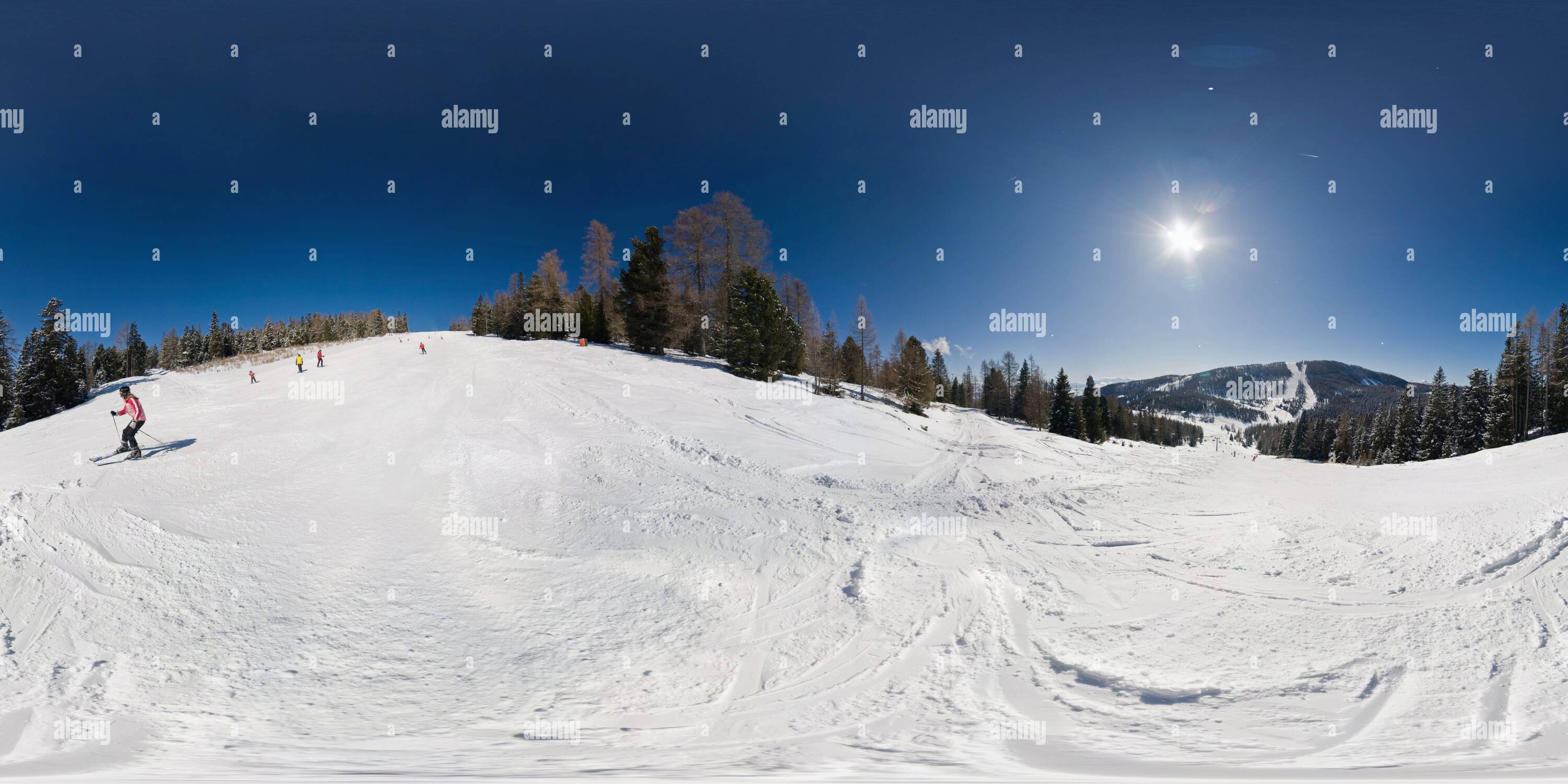 360° view of Skiing in Hochrindl - Alamy