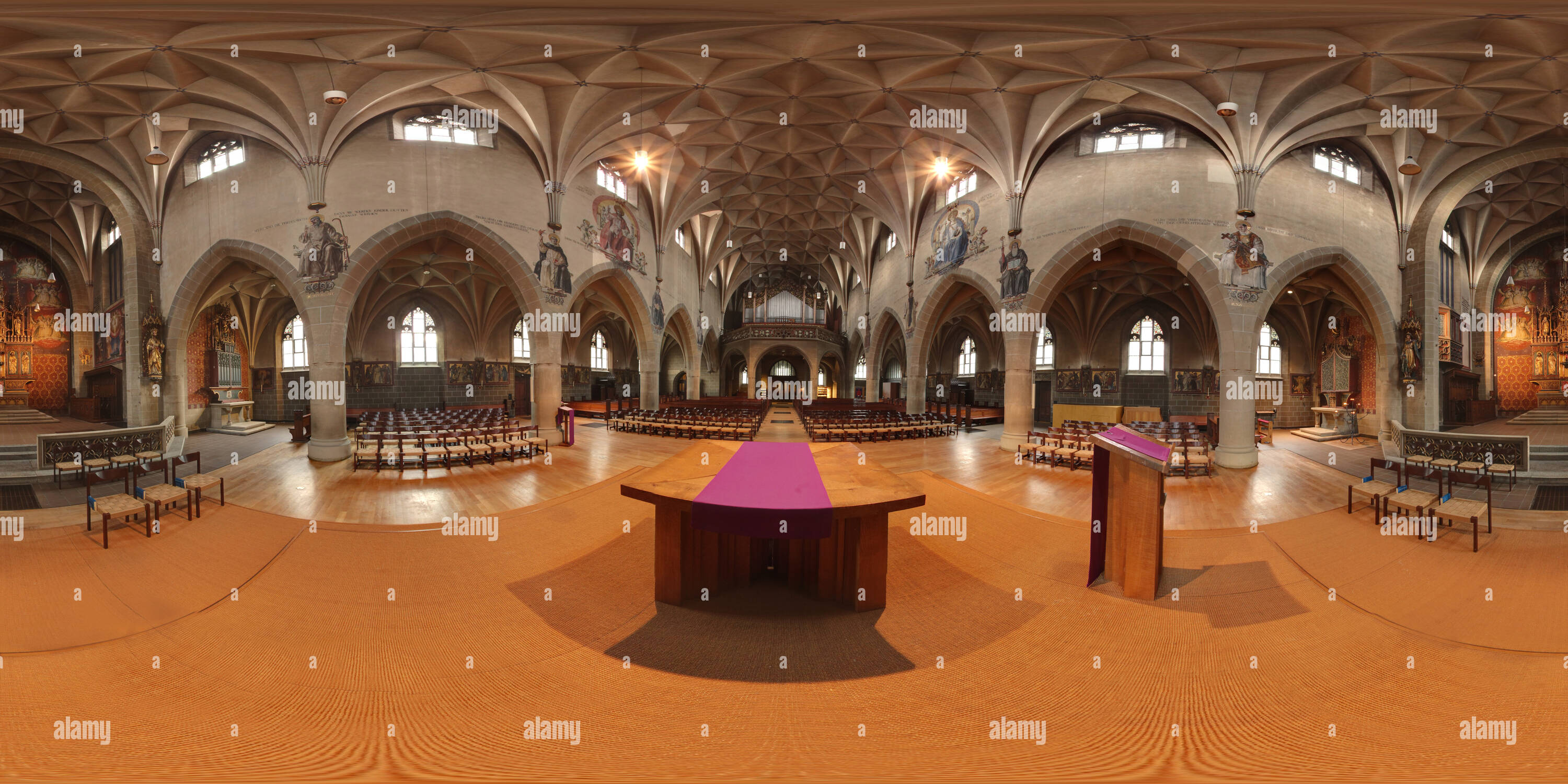 360° view of Holy Ghost Church in Basel - Alamy