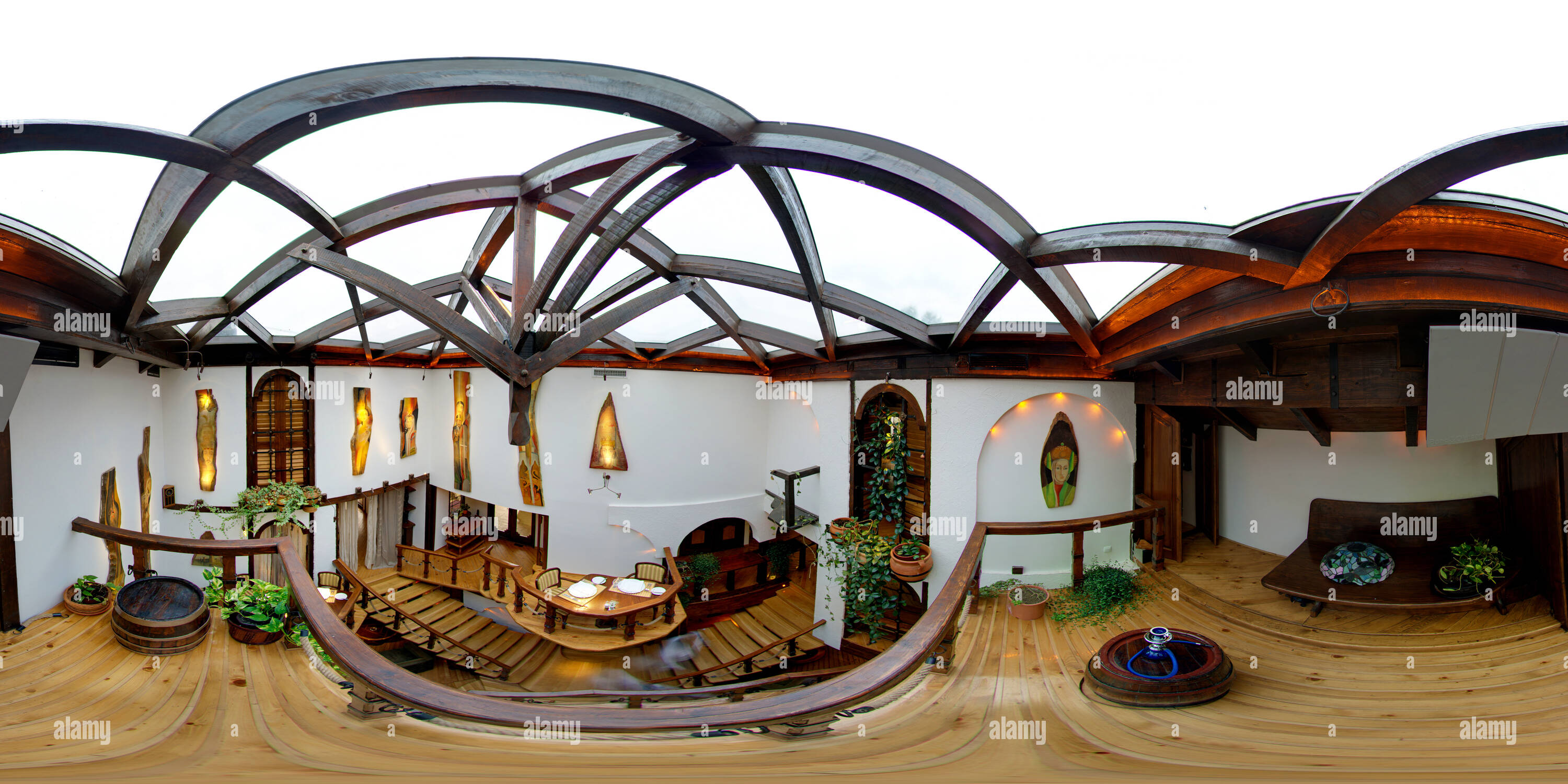 360° view of Bahus Splav Restoran Club 13 - Alamy