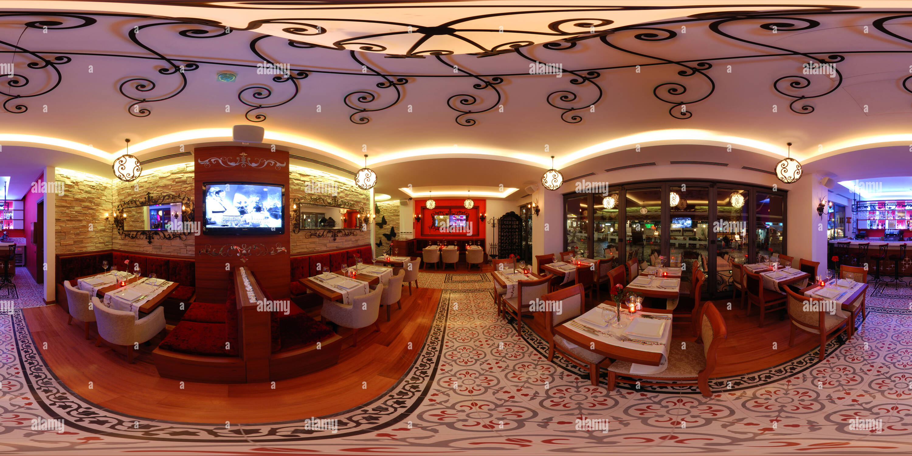 360° view of Senatus Hotel - Restaurant - Alamy