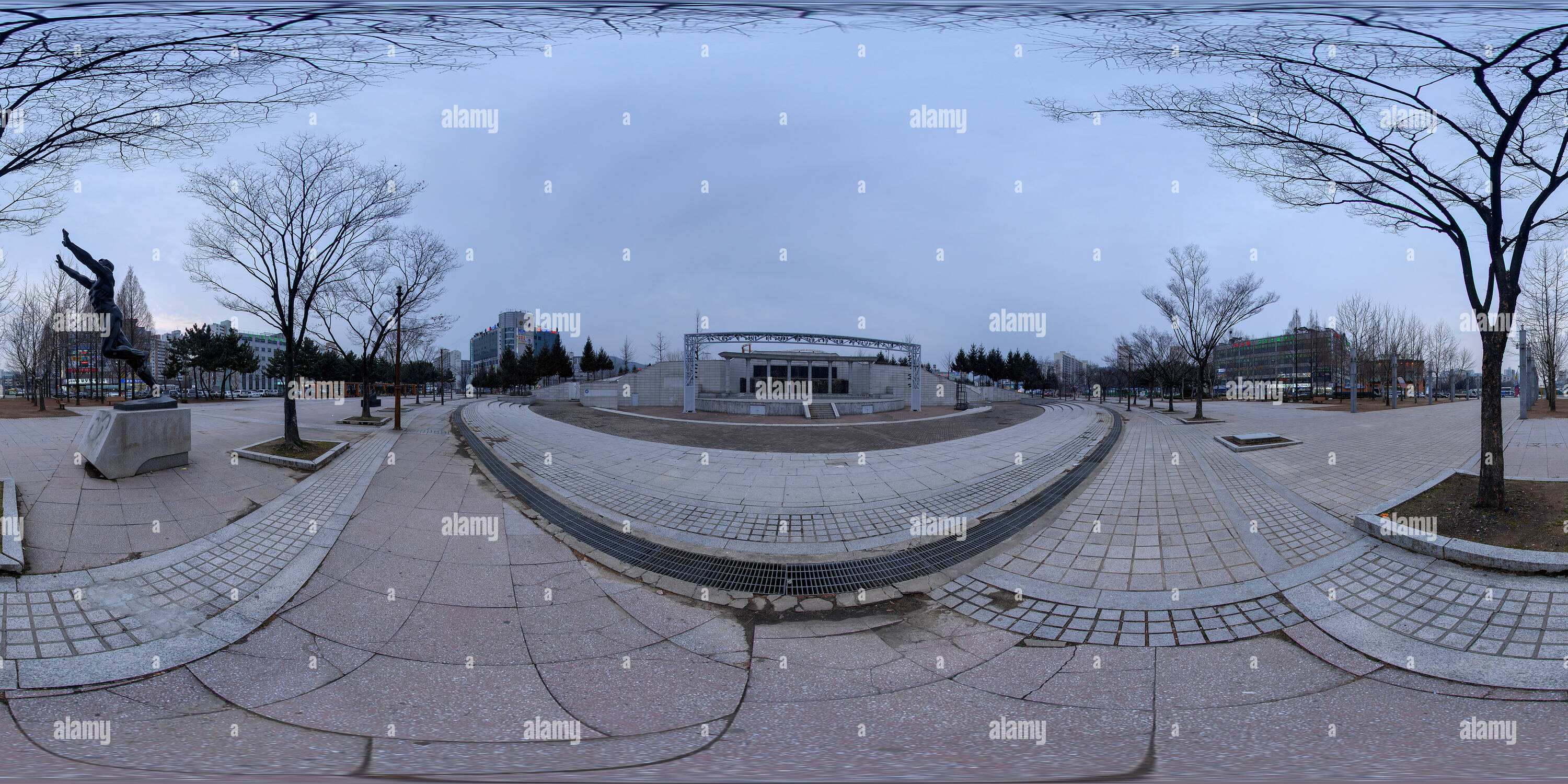 360° view of Open-air theater, Seongpo Art Park, Ansan city - Alamy