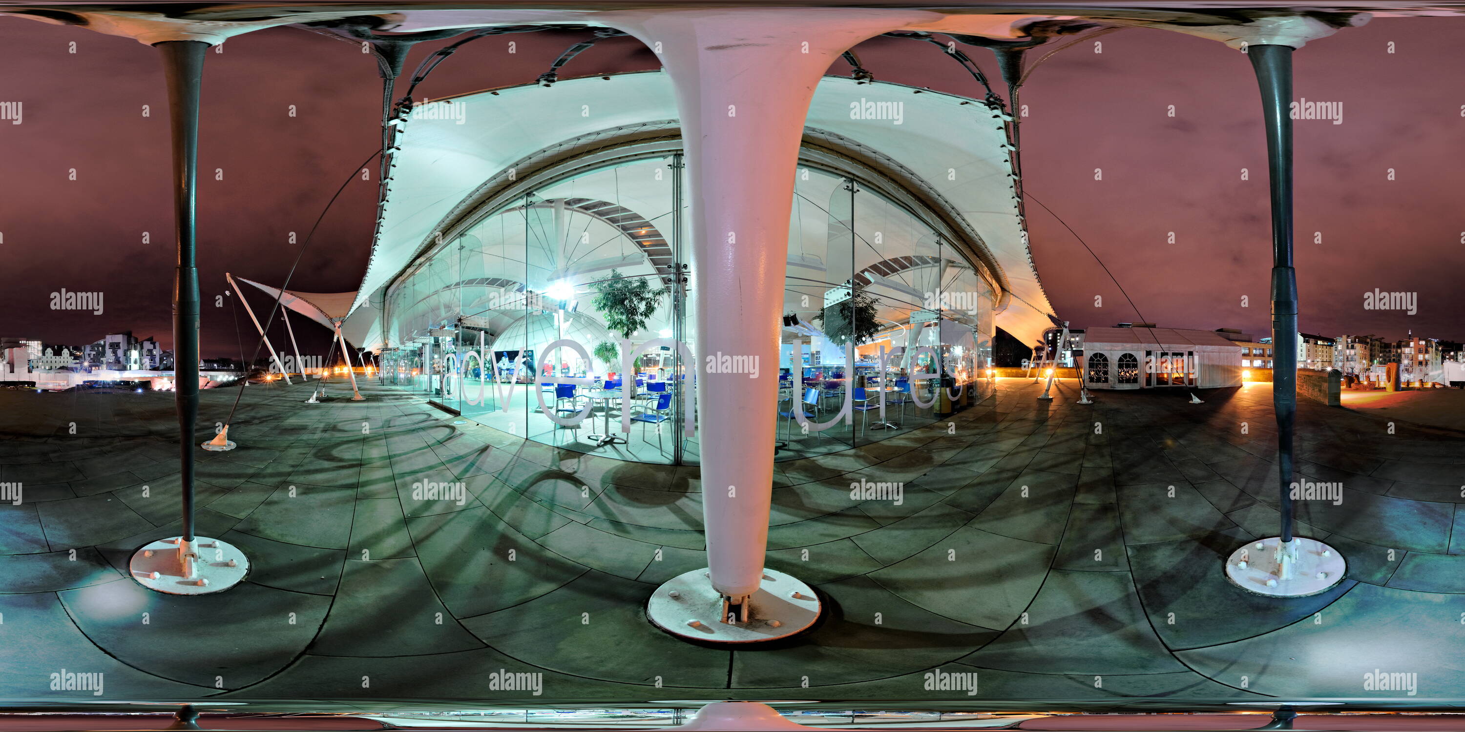 360° view of Dynamic Earth, Edinburgh - Alamy