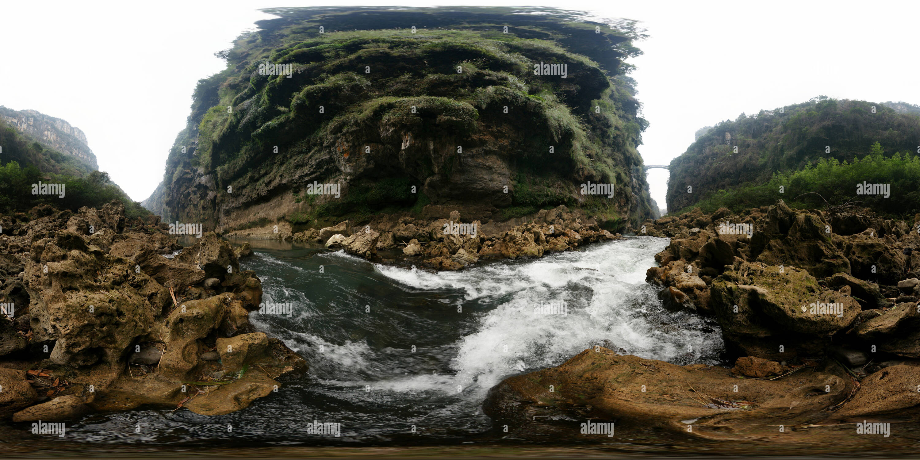 360° view of Maling River Gorge - Alamy
