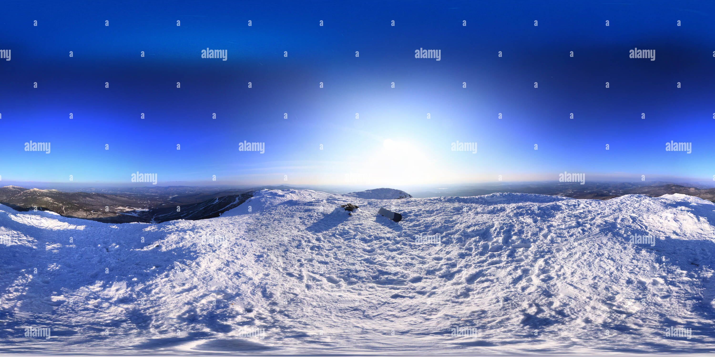 360° view of Mt Mansfield The Chin Winter - Alamy