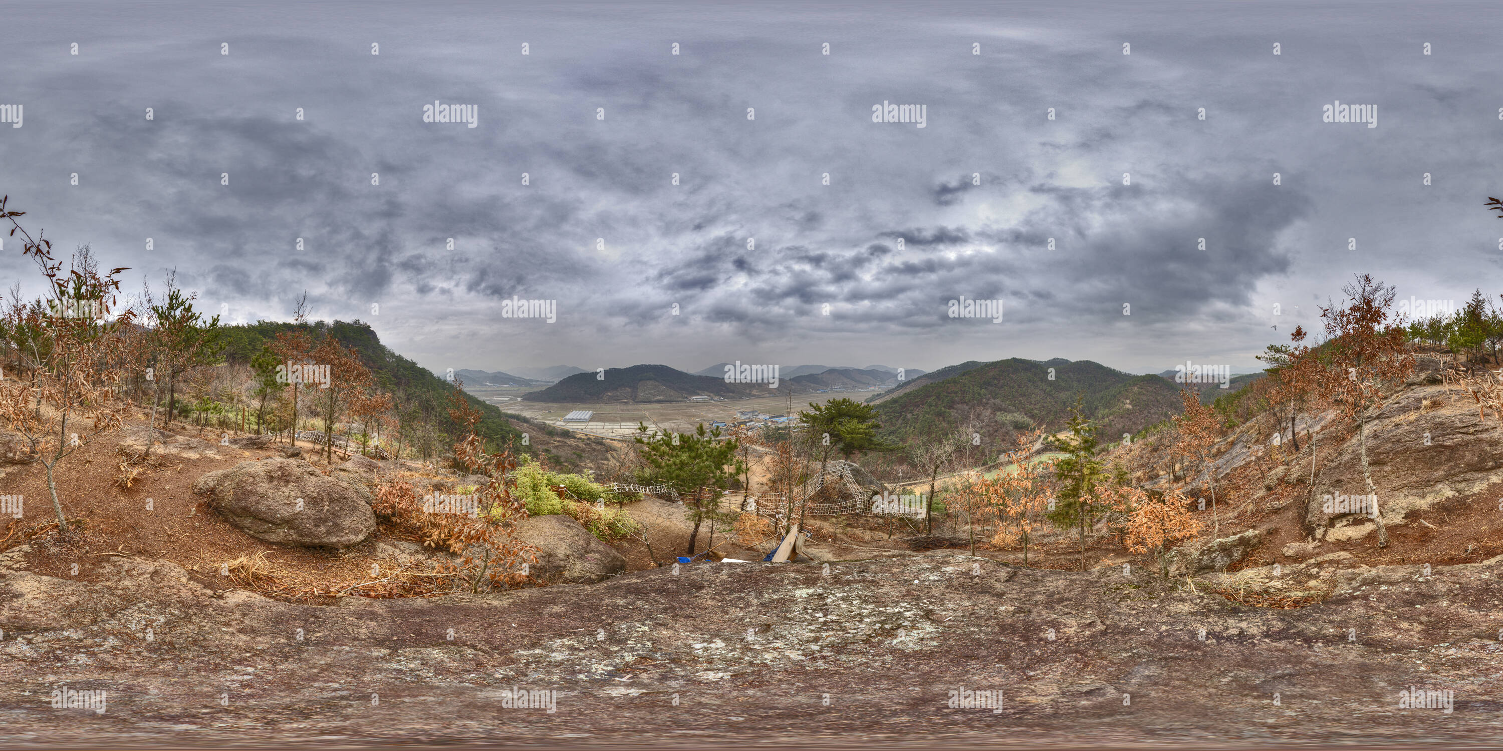 360° view of [HDR VR] OwlRock-BongHaVillage-Korea - Alamy