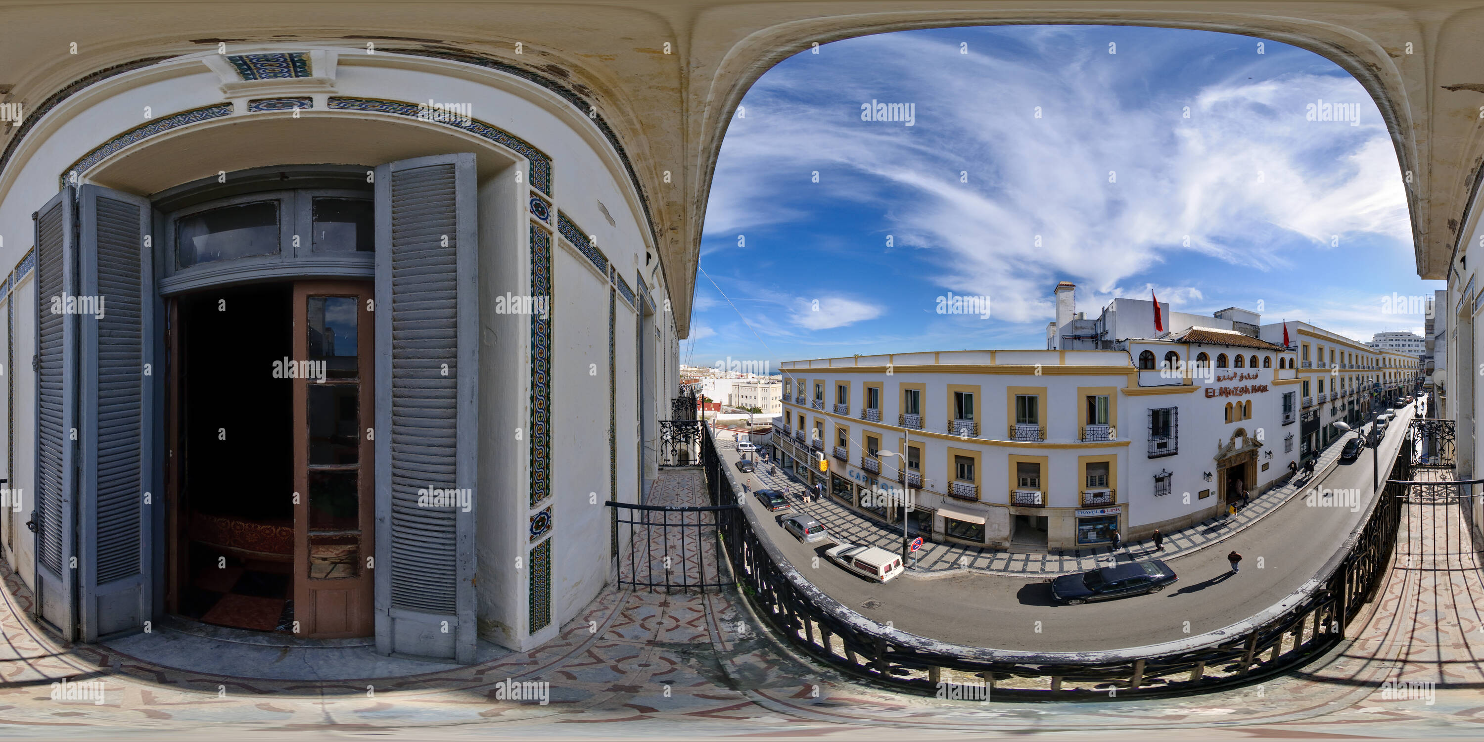 360° view of Morocco, Tanger from the hotel balcony - Alamy