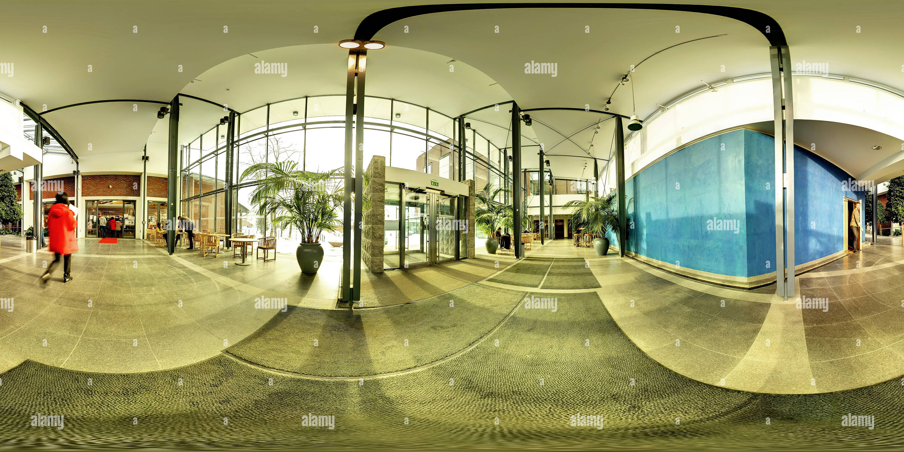 360° view of Karolinska Institutet, Solna Campus, Lobby - Alamy
