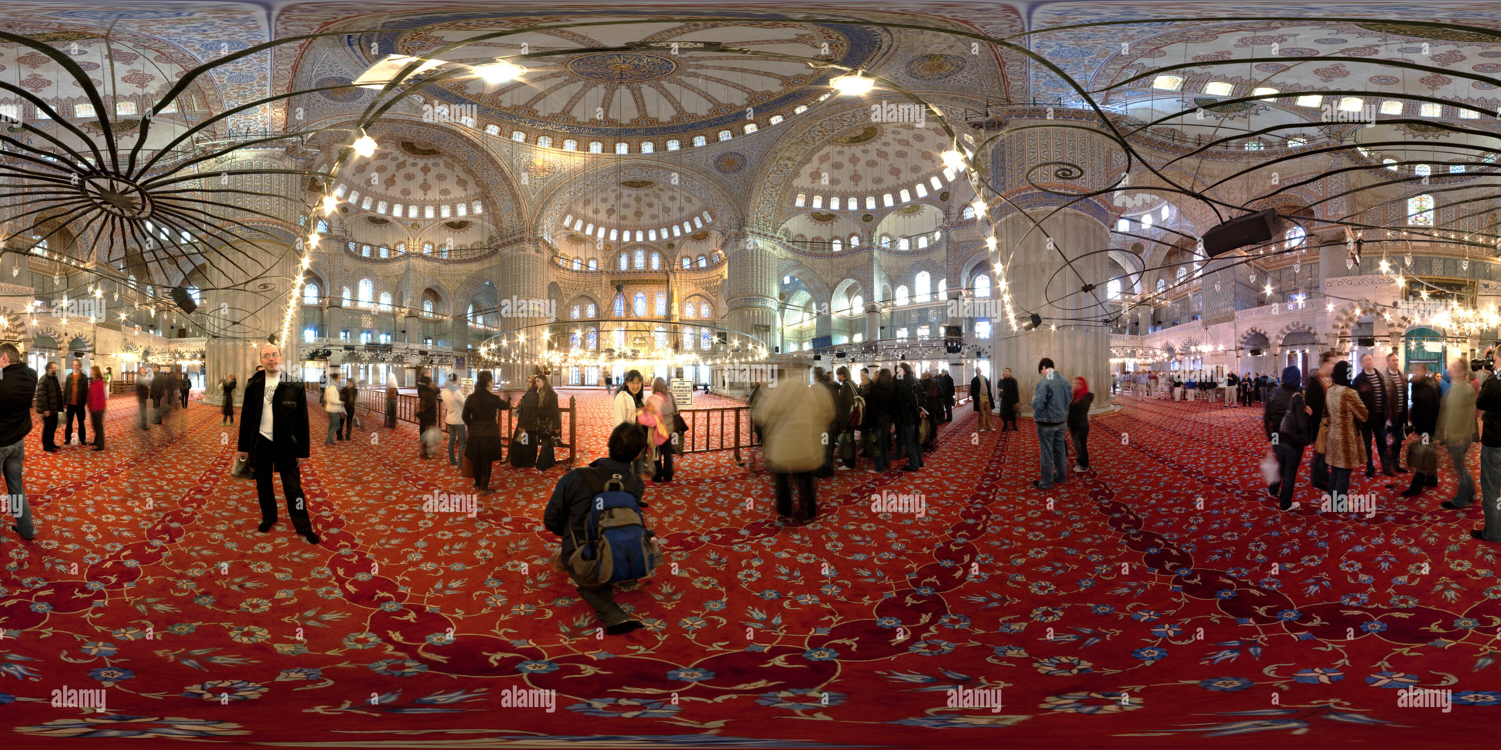 360° view of Blue Mosque, Sultan Ahmet Mosque - Alamy