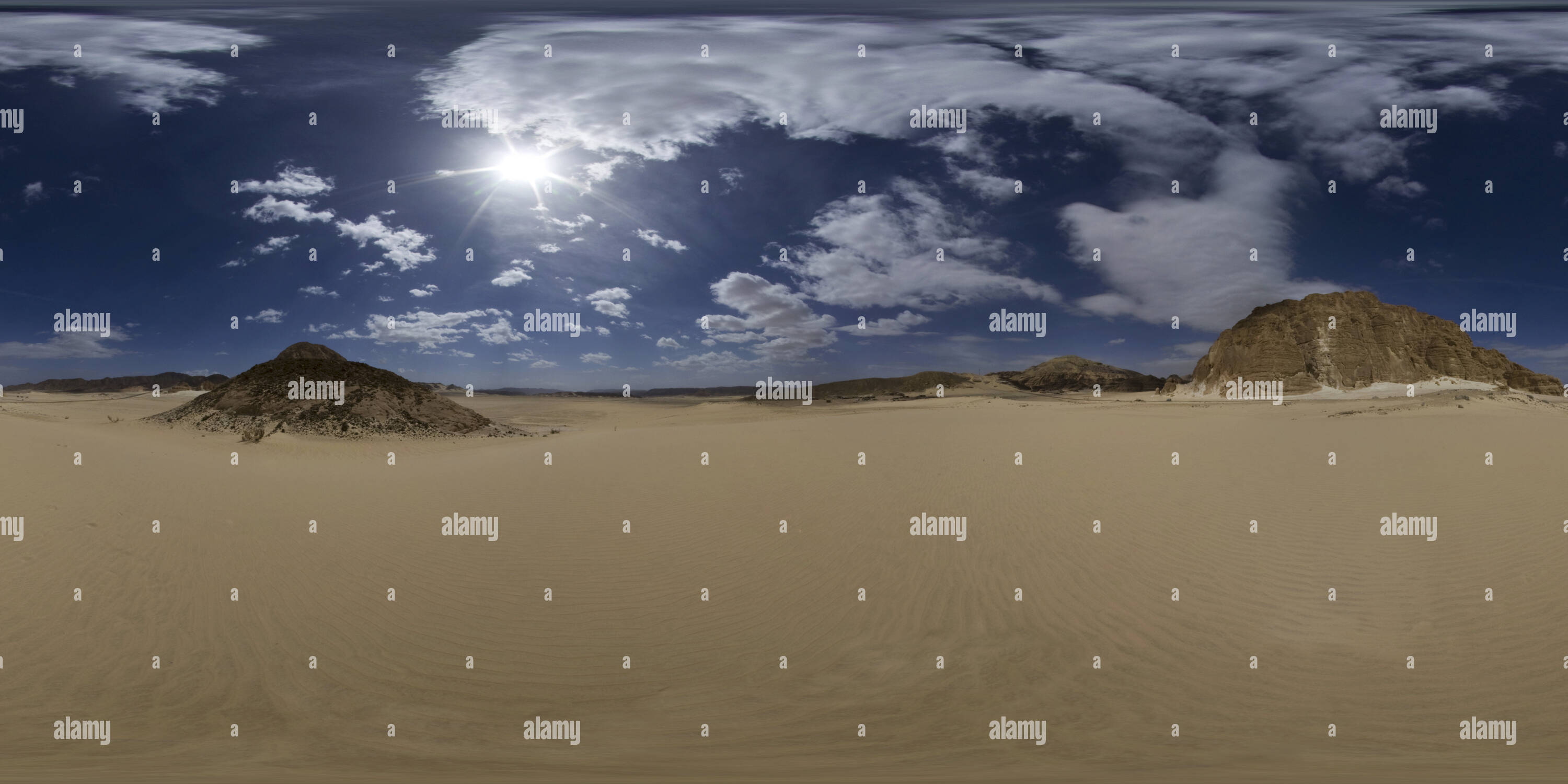 360° view of Desert Sands, Sinai - Alamy