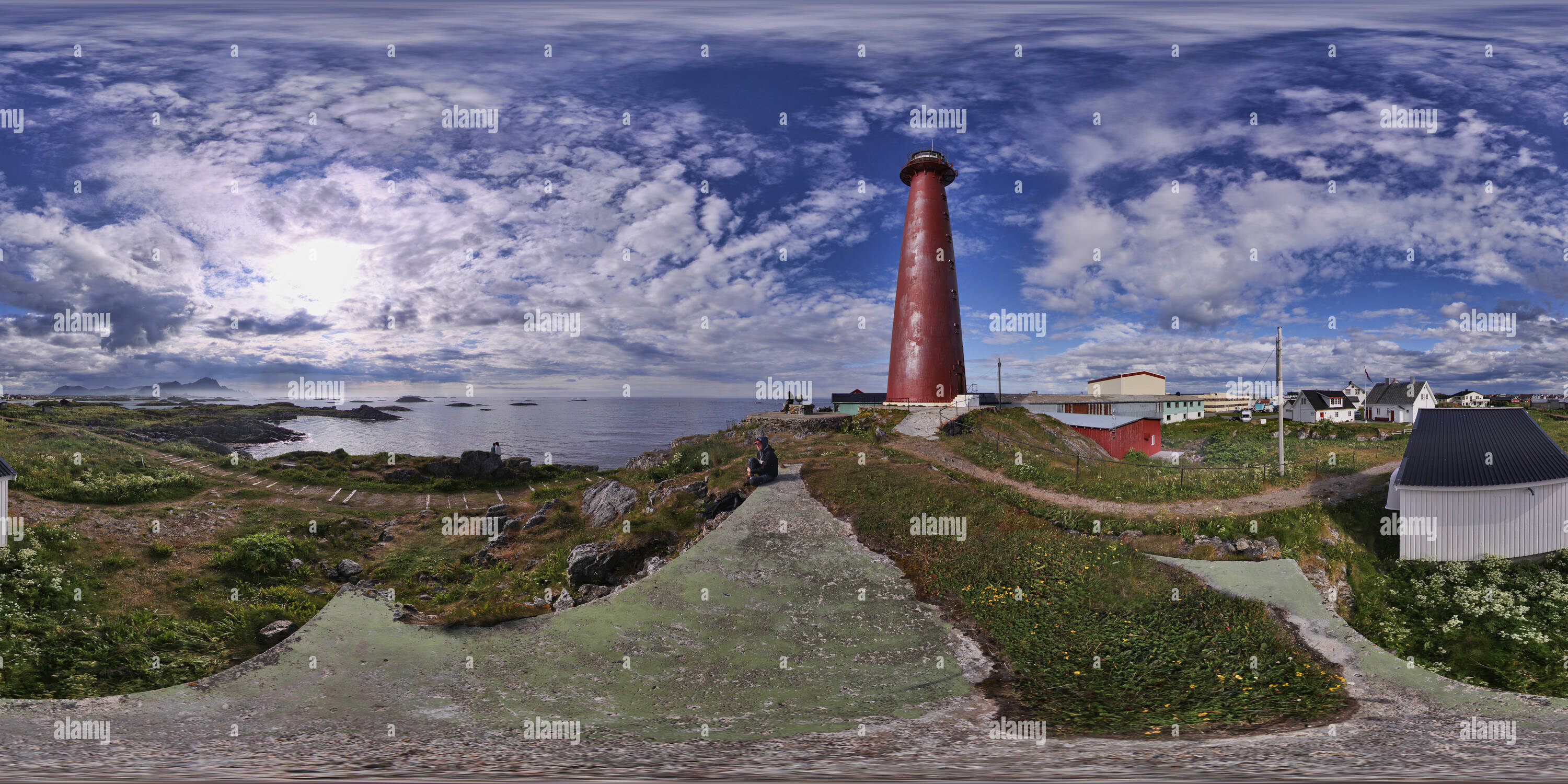 360° view of Lighthouse in Andenes - Norway - Alamy