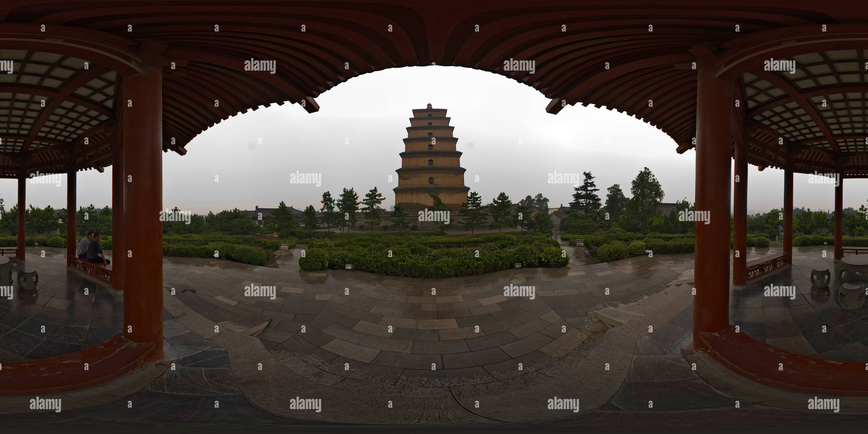 360° view of Xi'an Big Wild Goose Pagoda - Alamy
