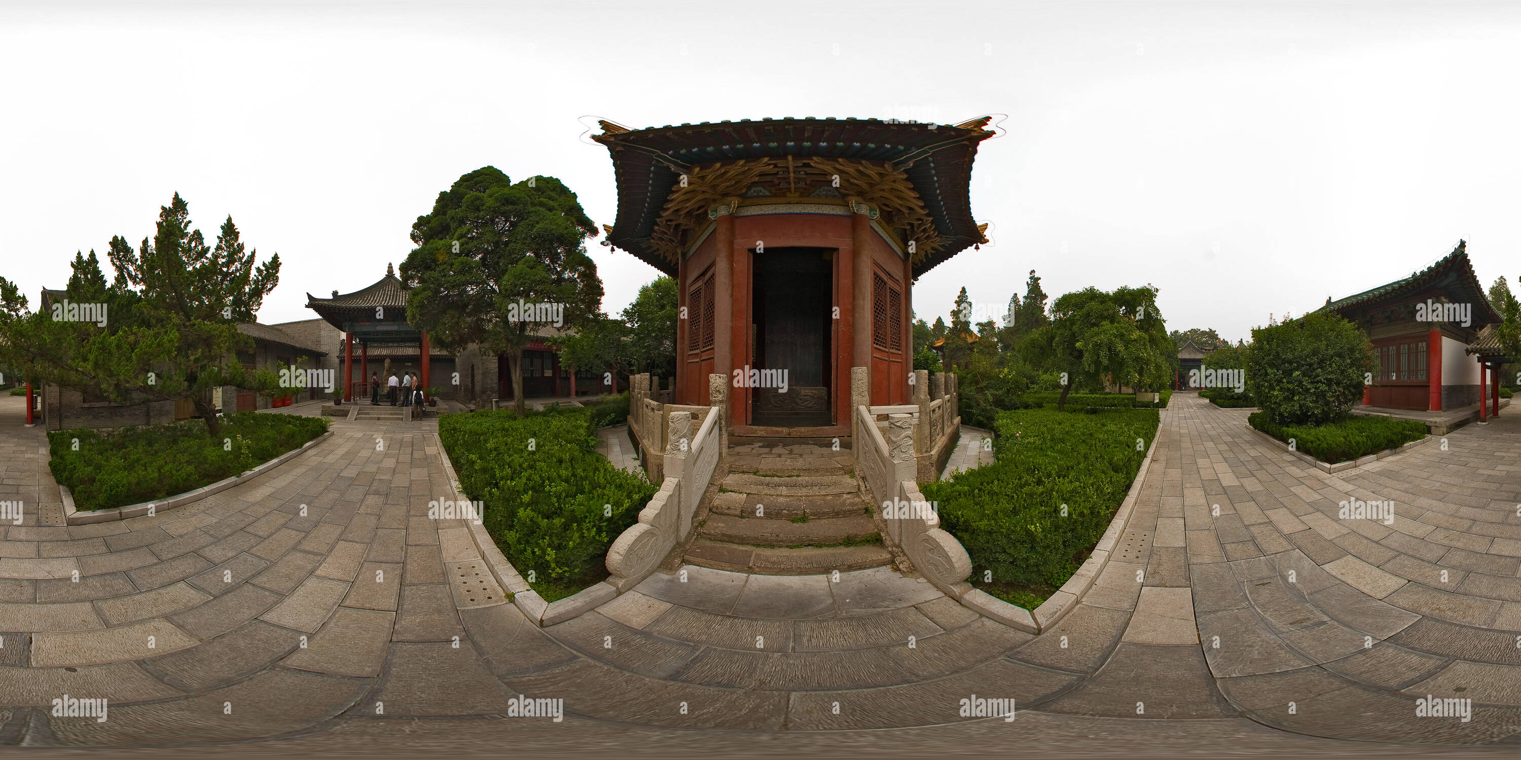 360° view of Xi'an - Beilin Museum - tablets pavilions - Alamy