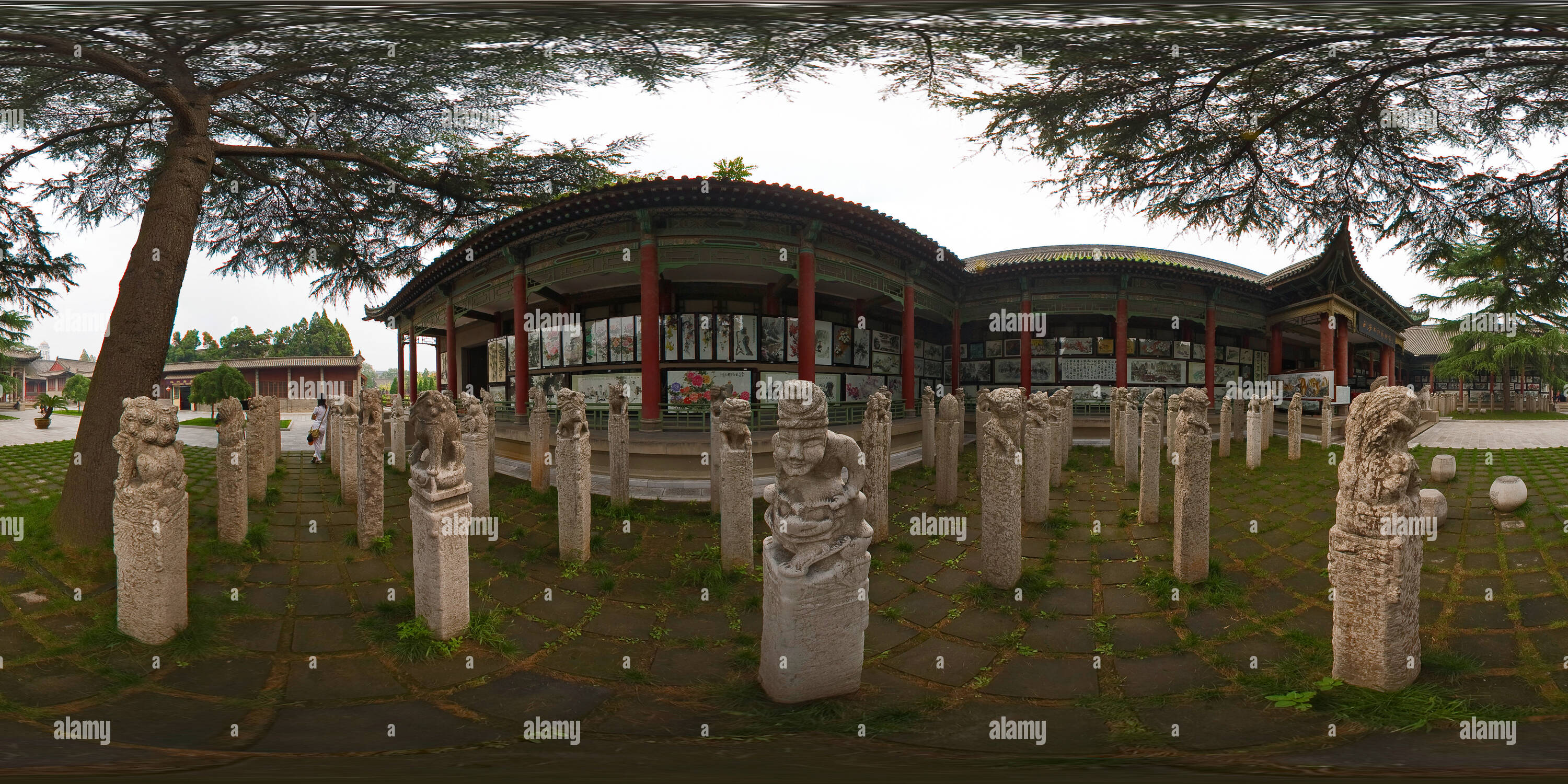 360° view of Xi'an - Beilin Museum - bolt hitching post - Alamy