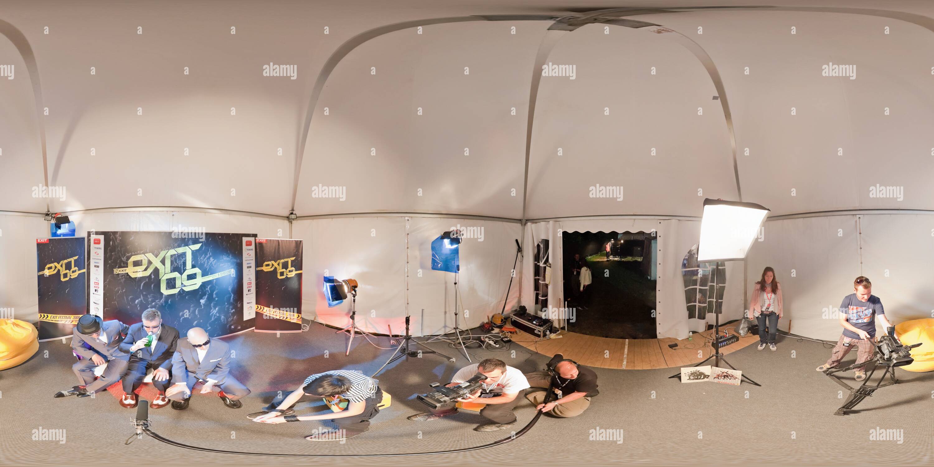 360° view of Exit Festival Studio - Alamy